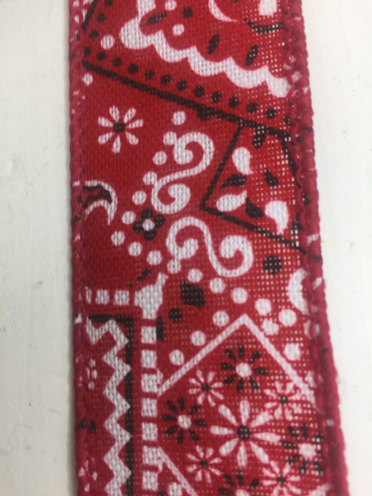 1.5" Red Bandanna Ribbon on a 20 Yard Roll - Kelea's Florals
