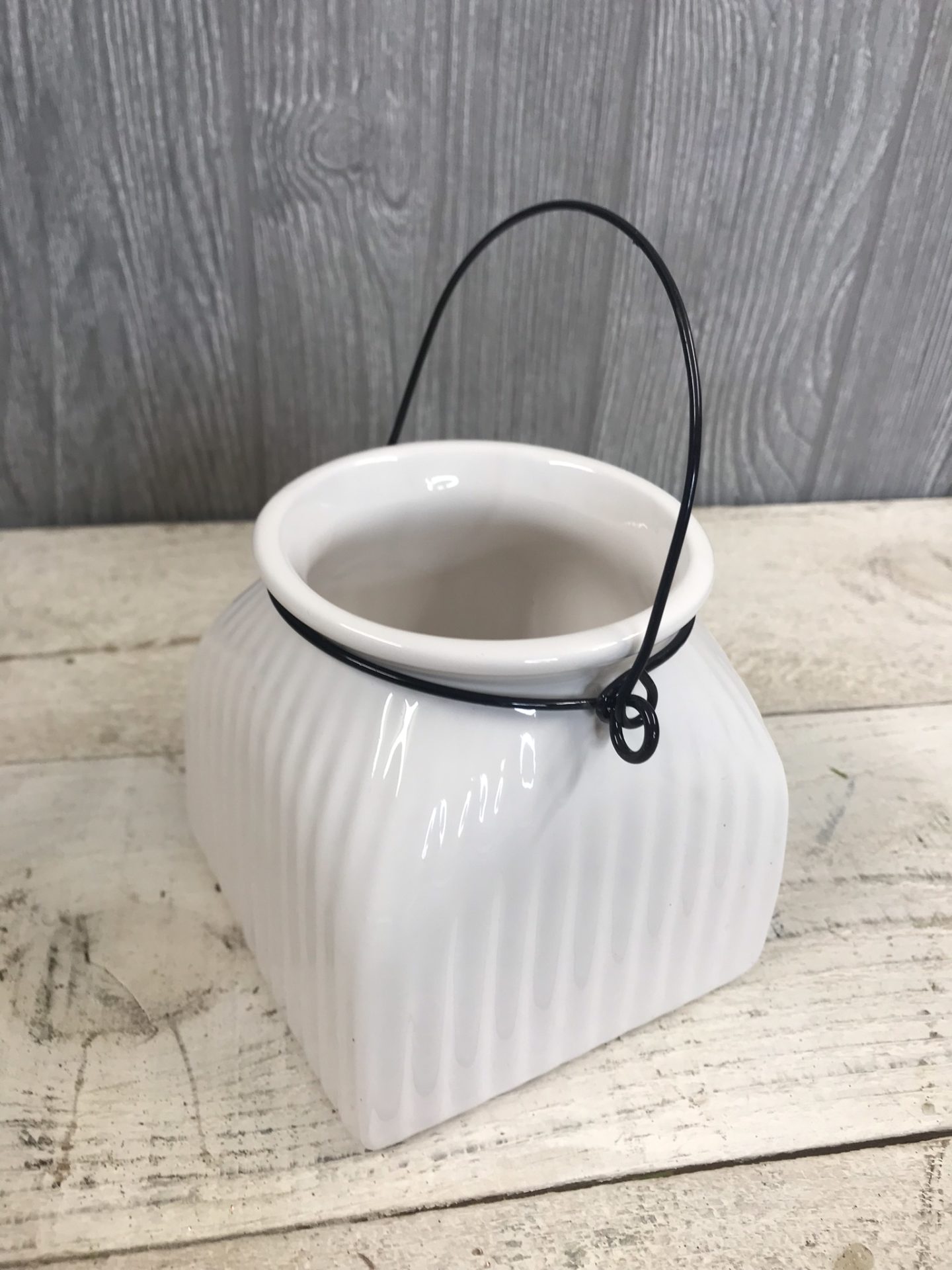 Small Square Jar with Handle - Kelea's Florals