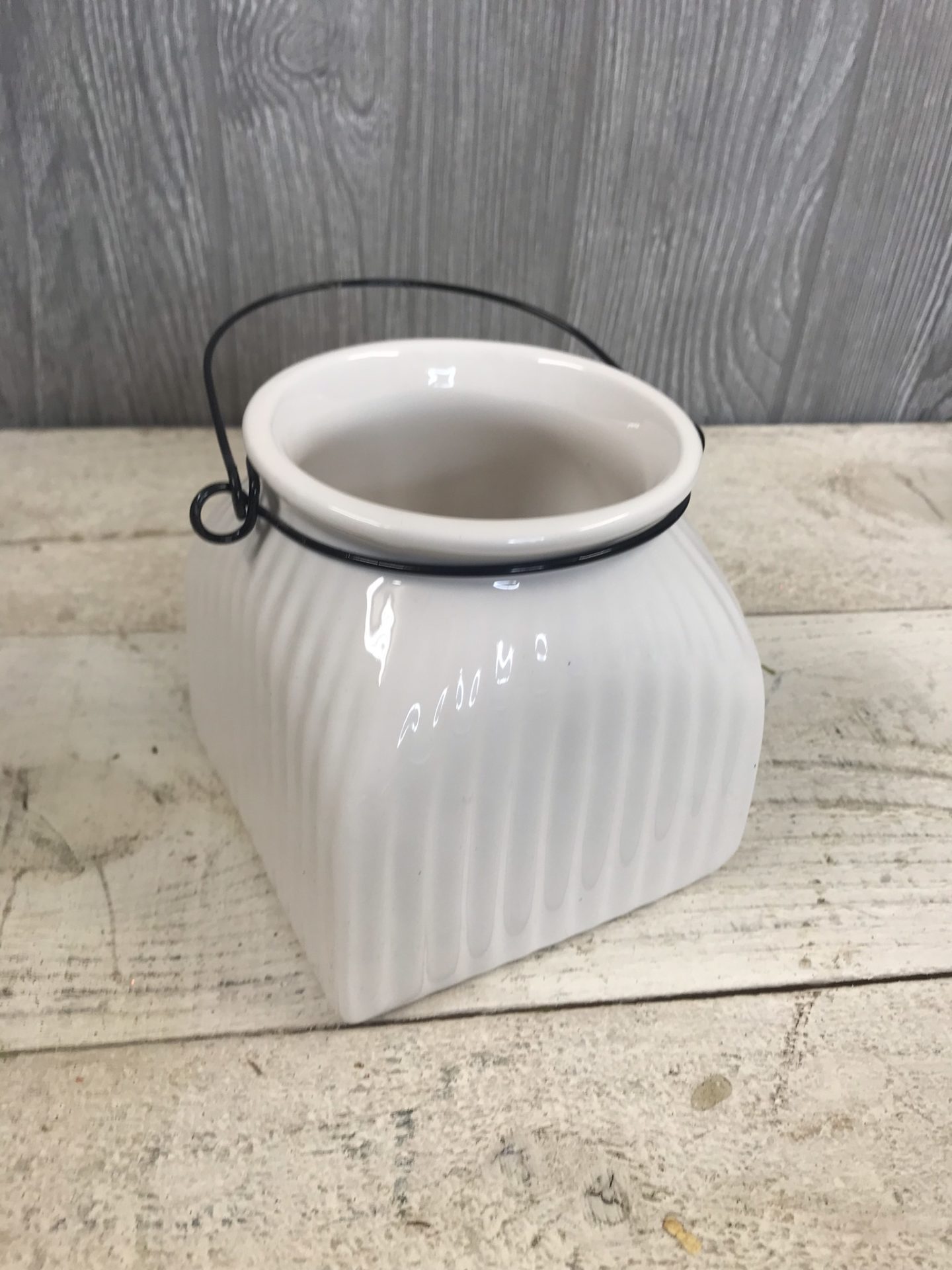 Small Square Jar with Handle - Kelea's Florals
