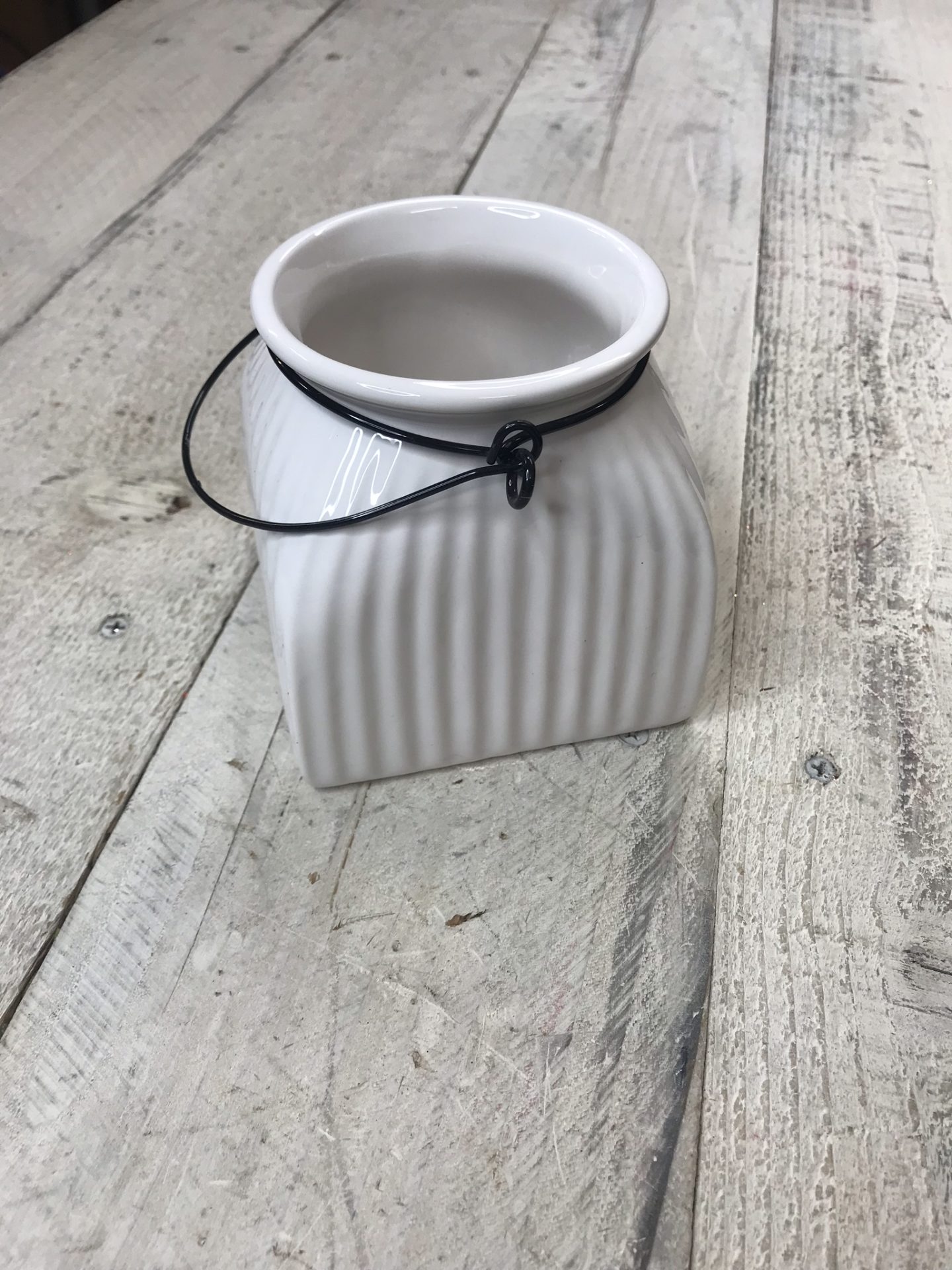 Small Square Jar with Handle - Kelea's Florals