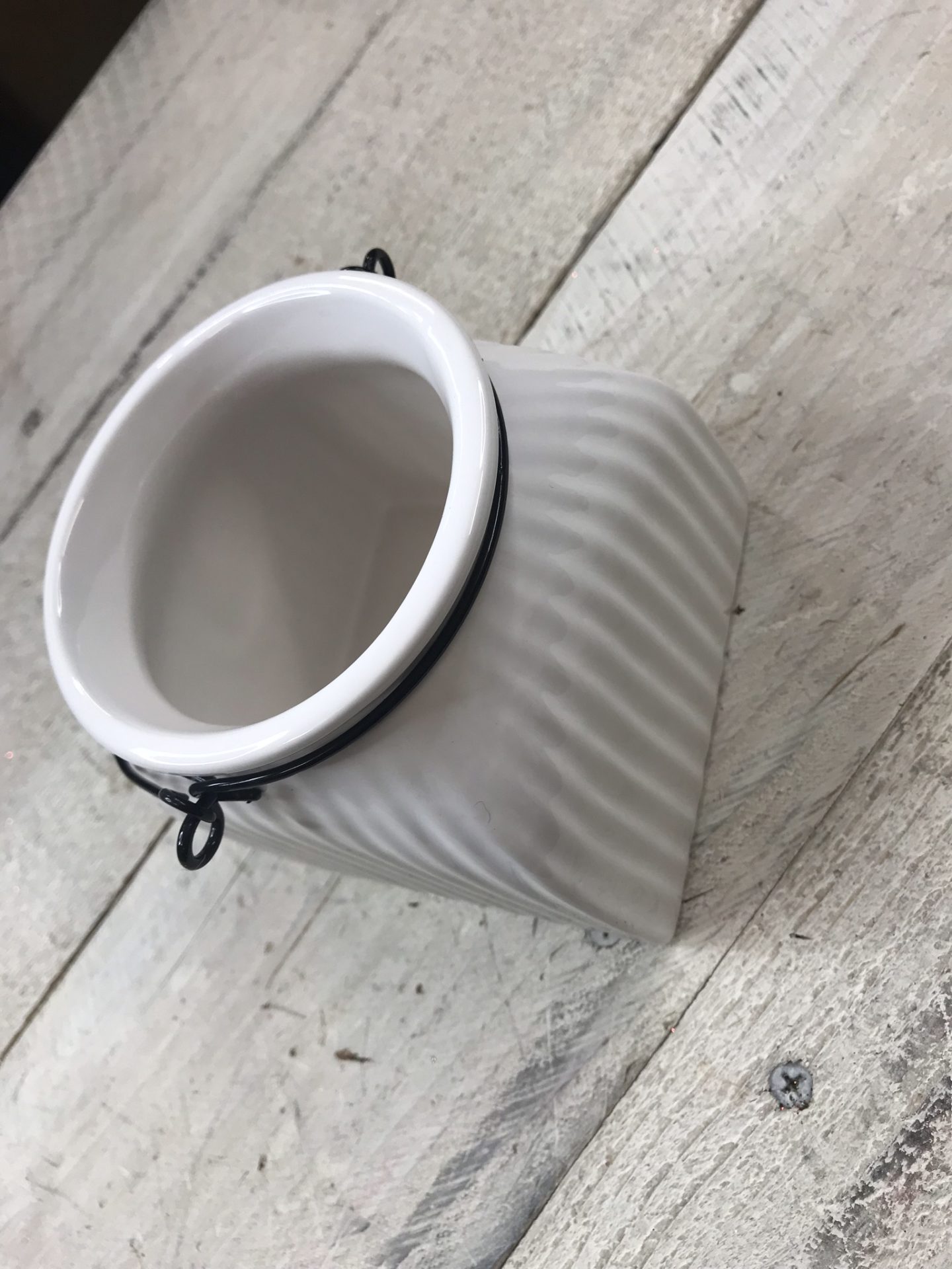 Small Square Jar with Handle - Kelea's Florals