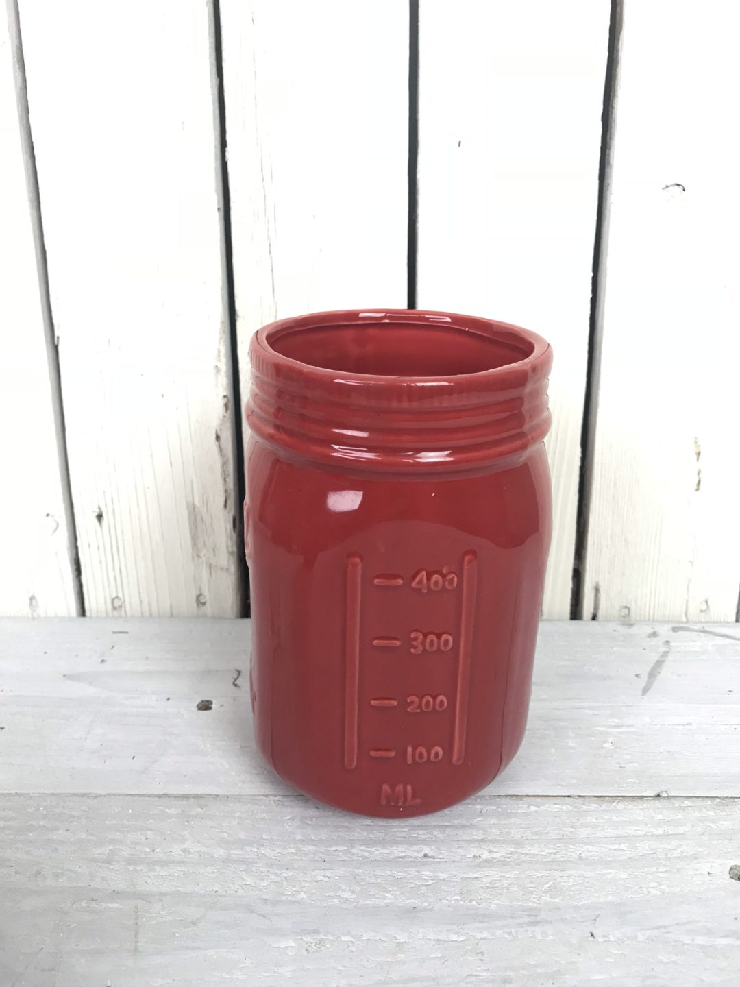 Small Red Mason Jar - Kelea's Florals