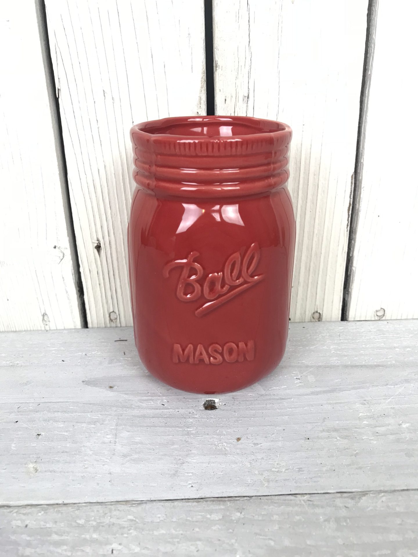 Small Red Mason Jar - Kelea's Florals