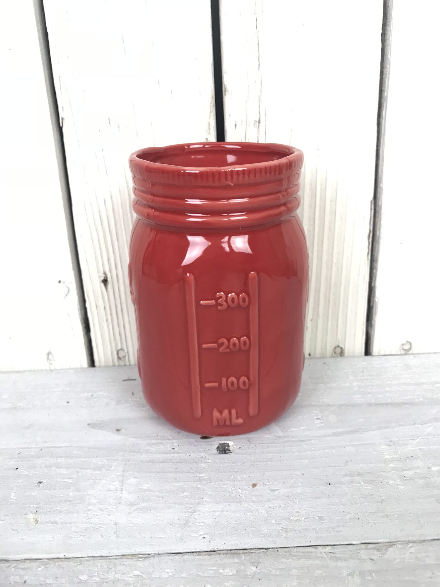 Small Red Mason Jar - Kelea's Florals