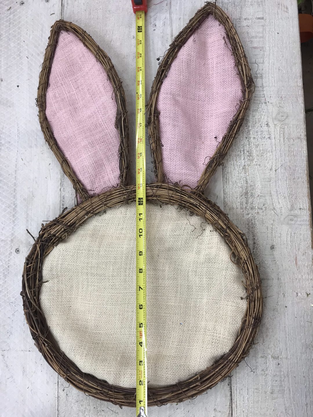 Burlap Bunny Head - Kelea's Florals
