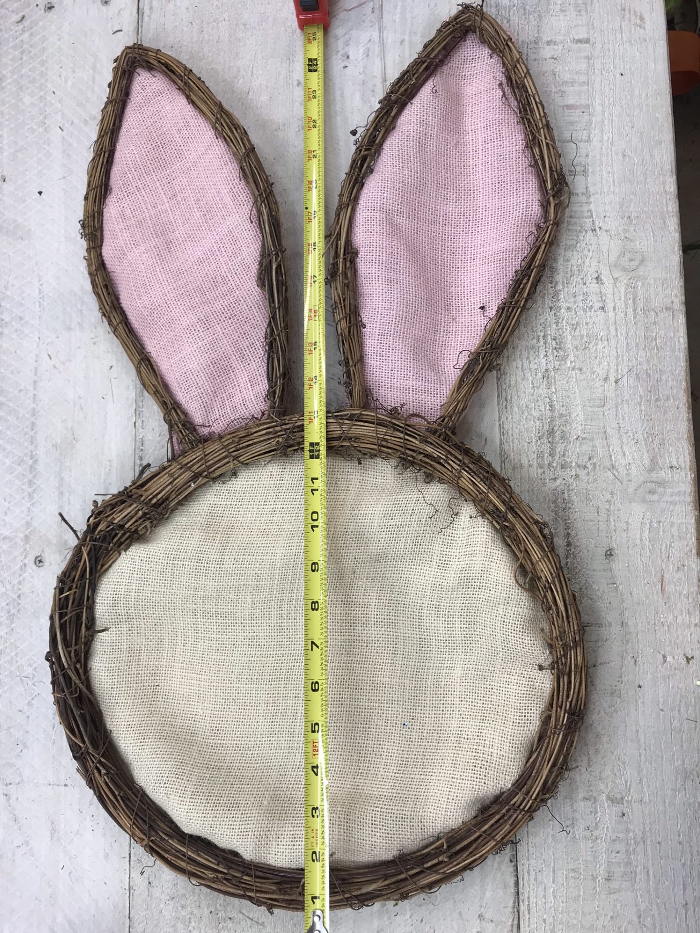 Burlap Bunny Head - Kelea's Florals