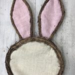 Burlap Bunny Head - Kelea's Florals