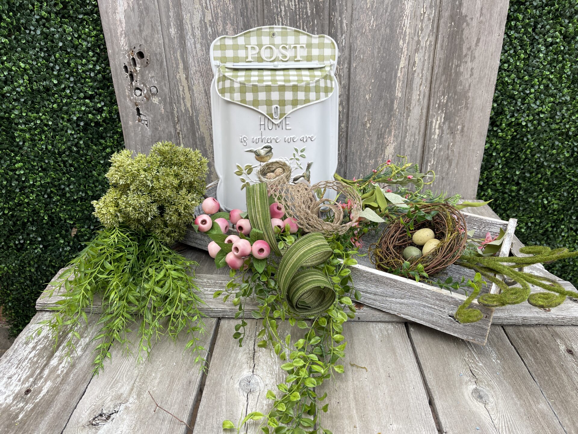 KSW 2024 Birdie Home Post Box Arrangement Kit Supply List - Kelea's Florals