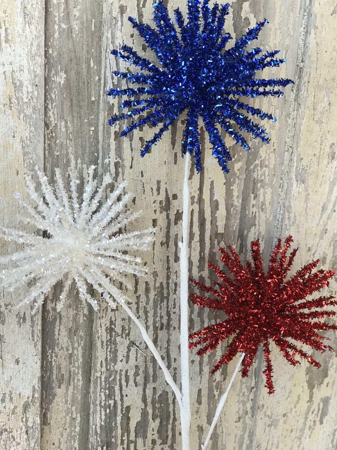 Patriotic Firework Ball Stem - Kelea's Florals