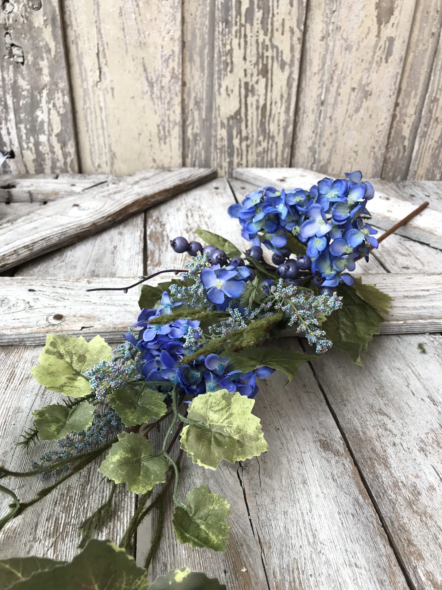 32" Blue Hydrangea Stem - Kelea's Florals