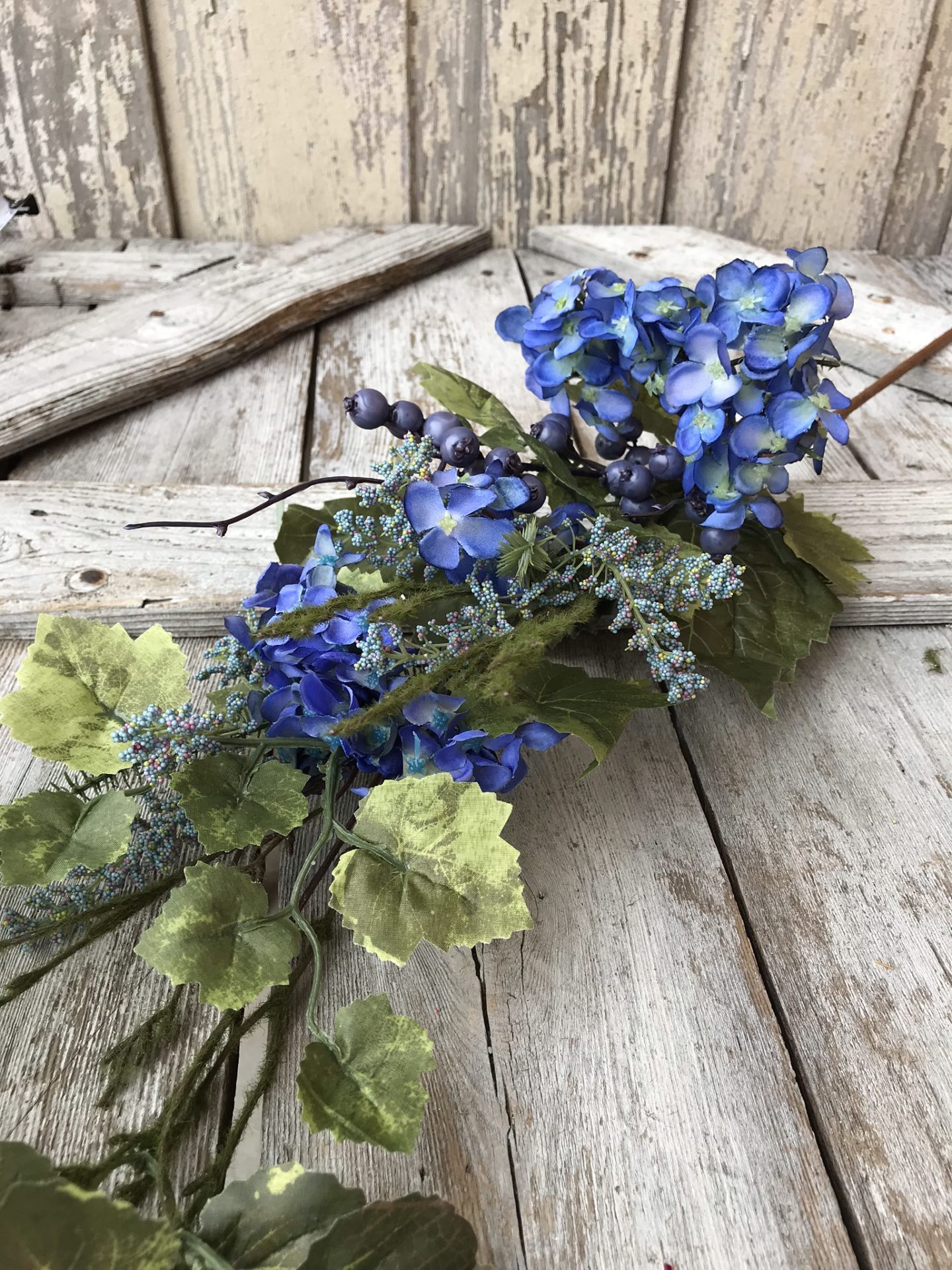 32" Blue Hydrangea Stem - Kelea's Florals
