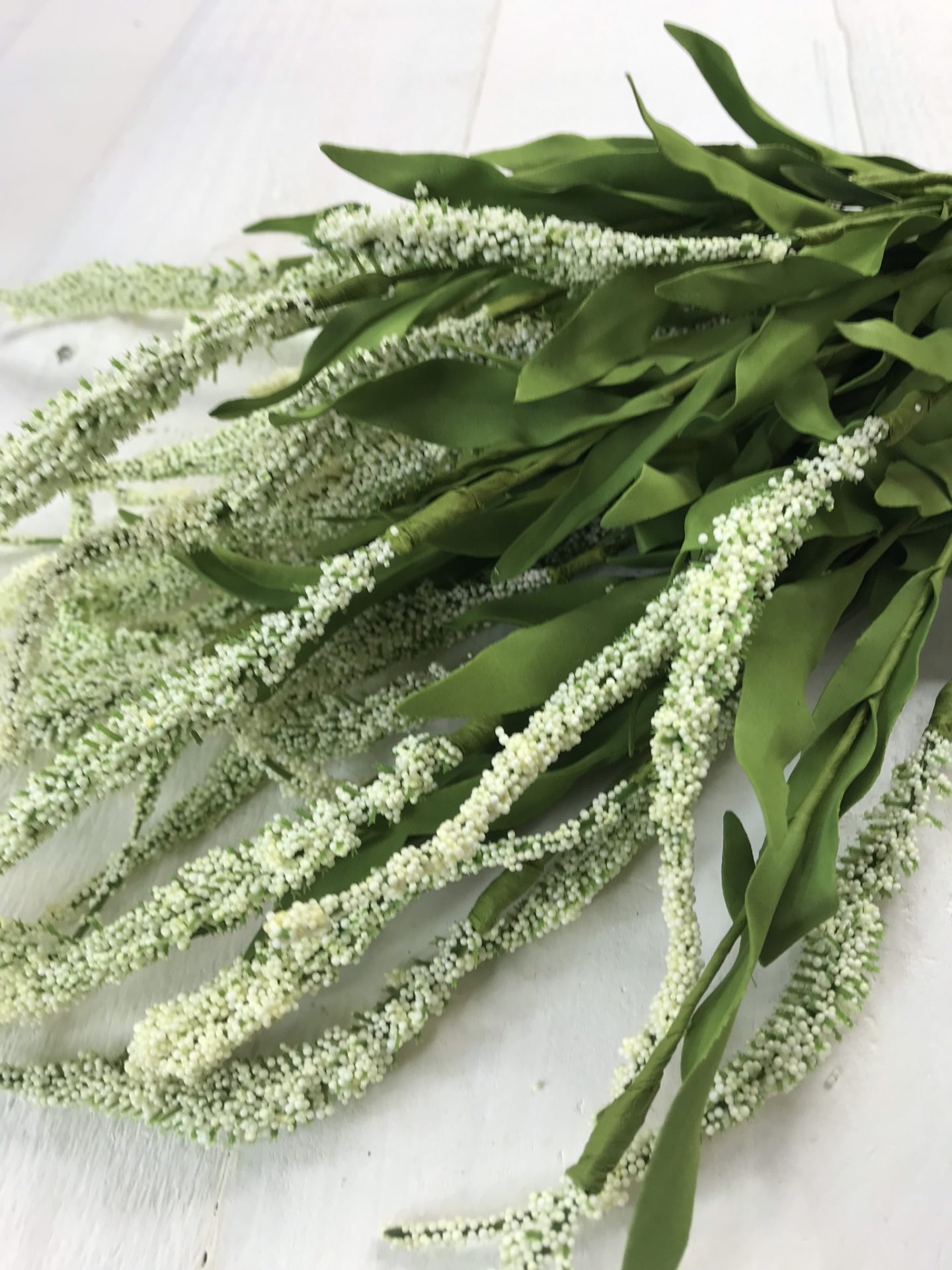 22.5" White Cattail Bush - Kelea's Florals