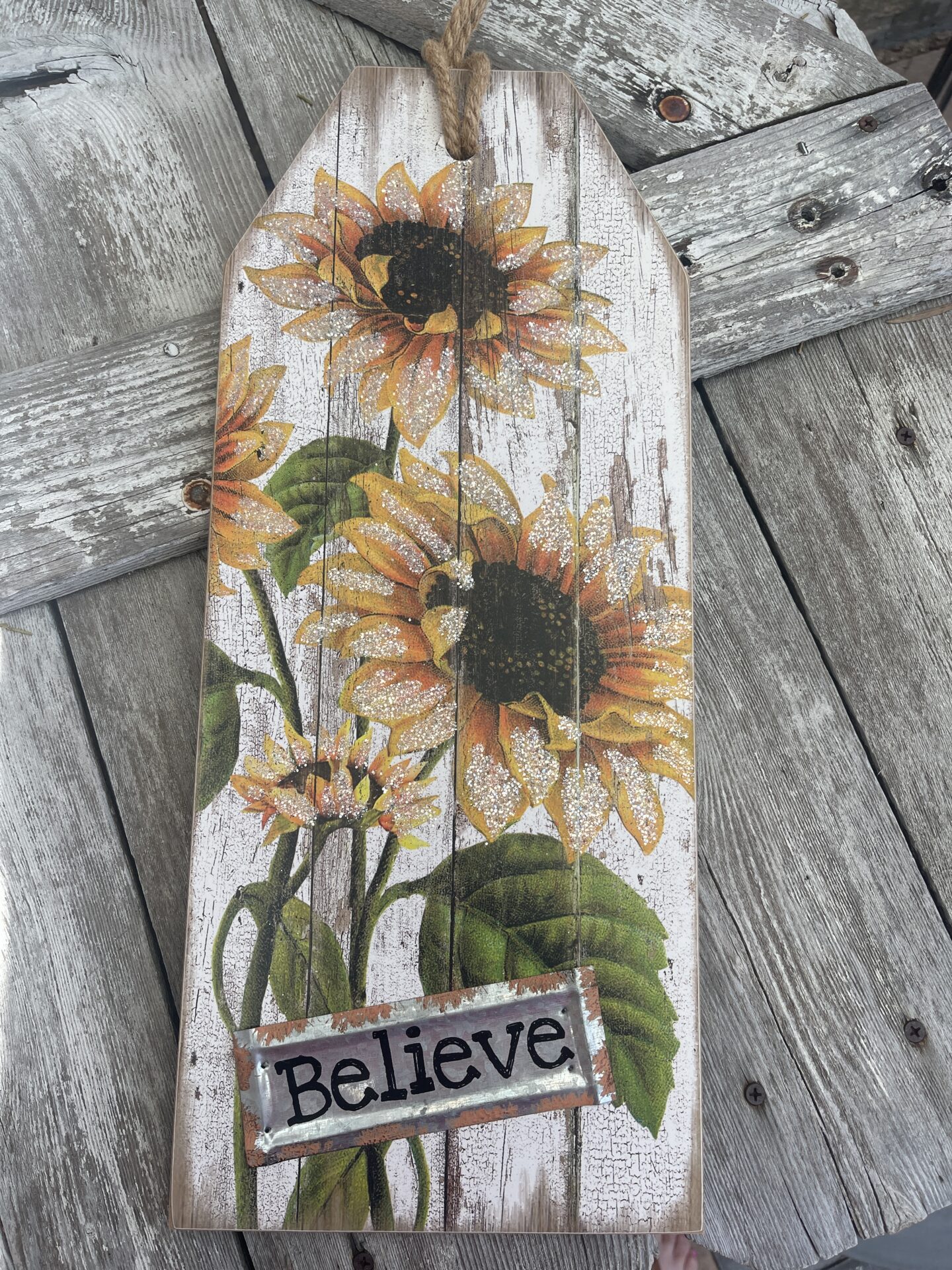 Sunflower hanging Tag - Kelea's Florals