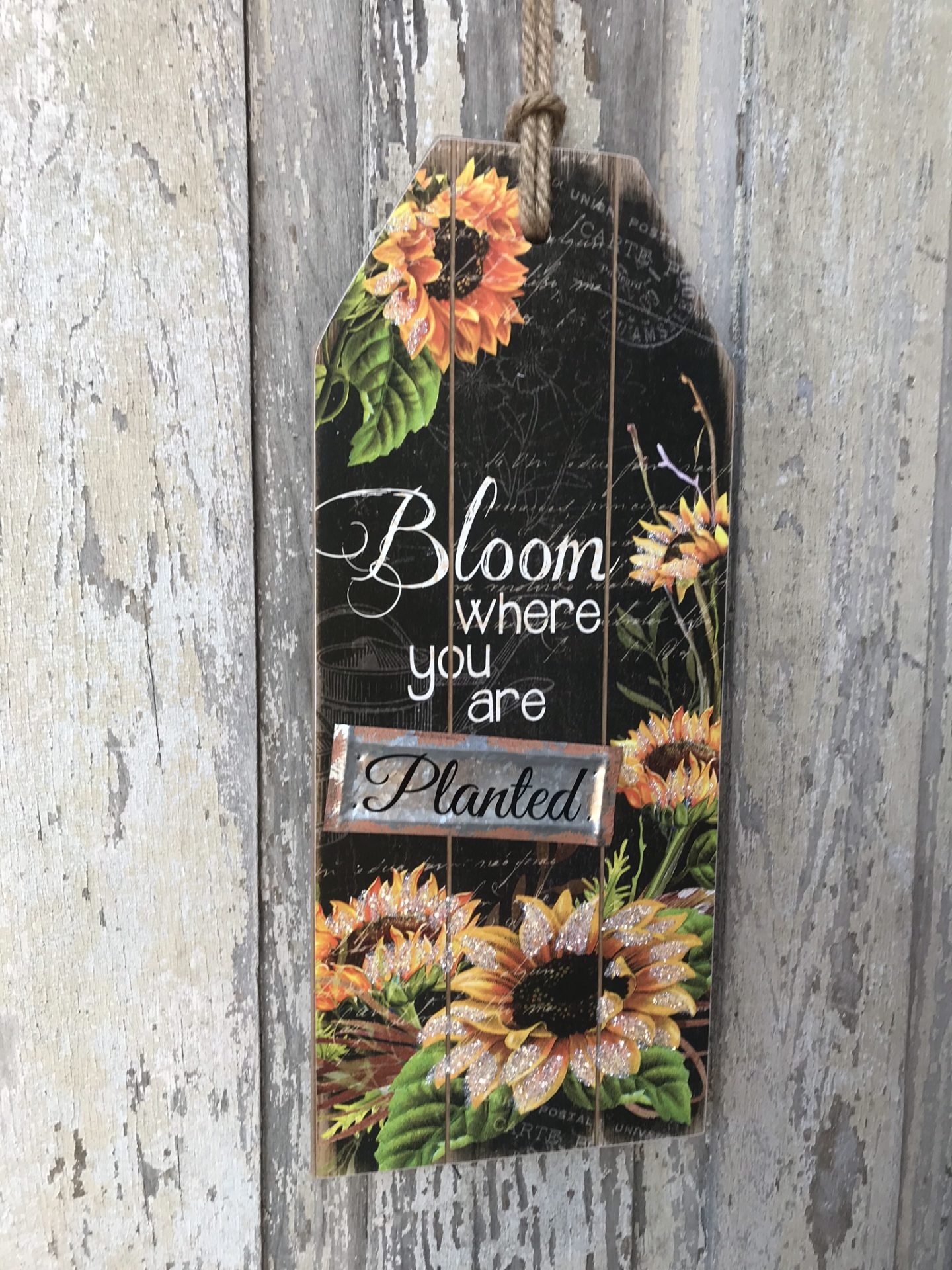 Sunflower hanging Tag - Kelea's Florals