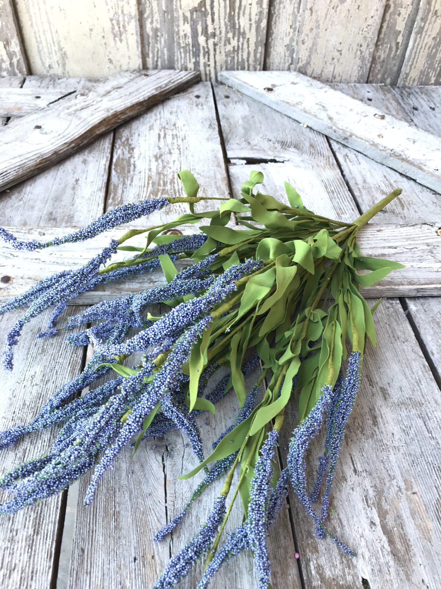 22.5" Blue Cattail Bush - Kelea's Florals