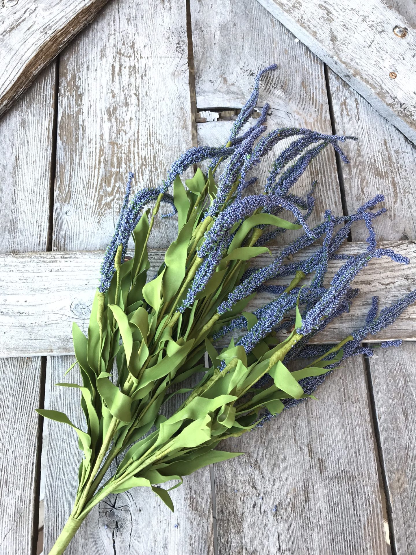 22.5" Blue Cattail Bush - Kelea's Florals