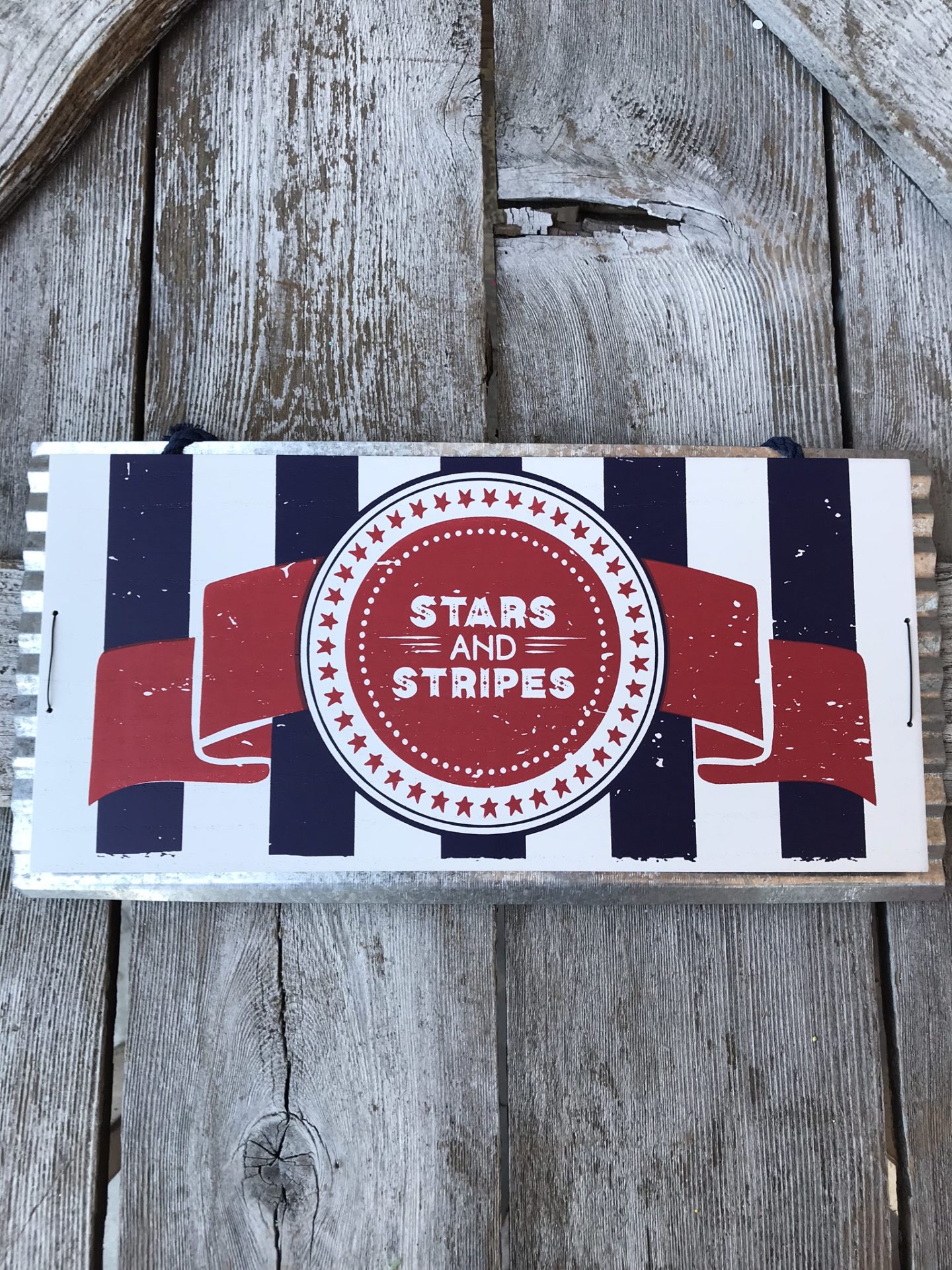 Stars and Stripes metal sign - Kelea's Florals