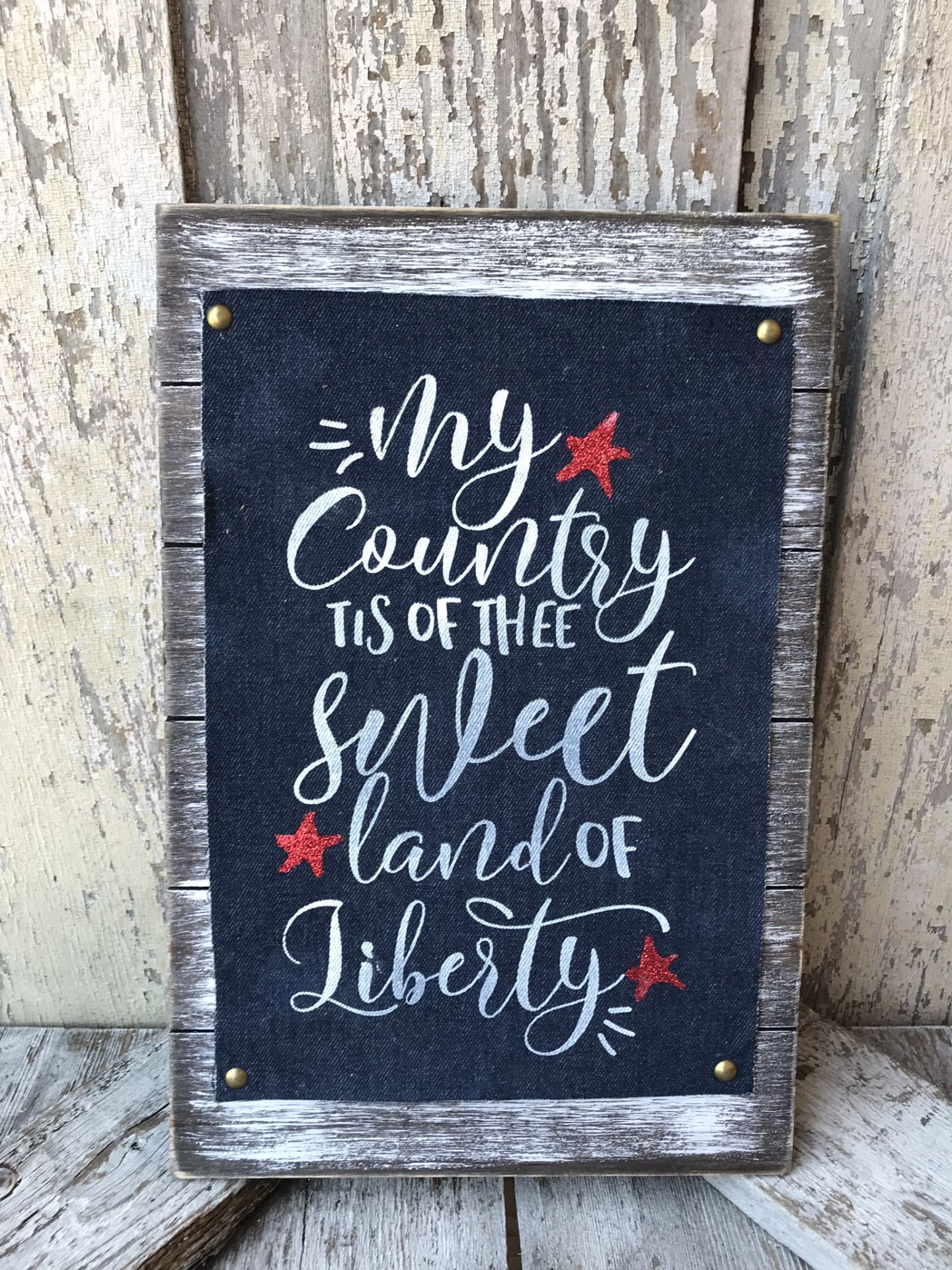 My Country wood sign - Kelea's Florals