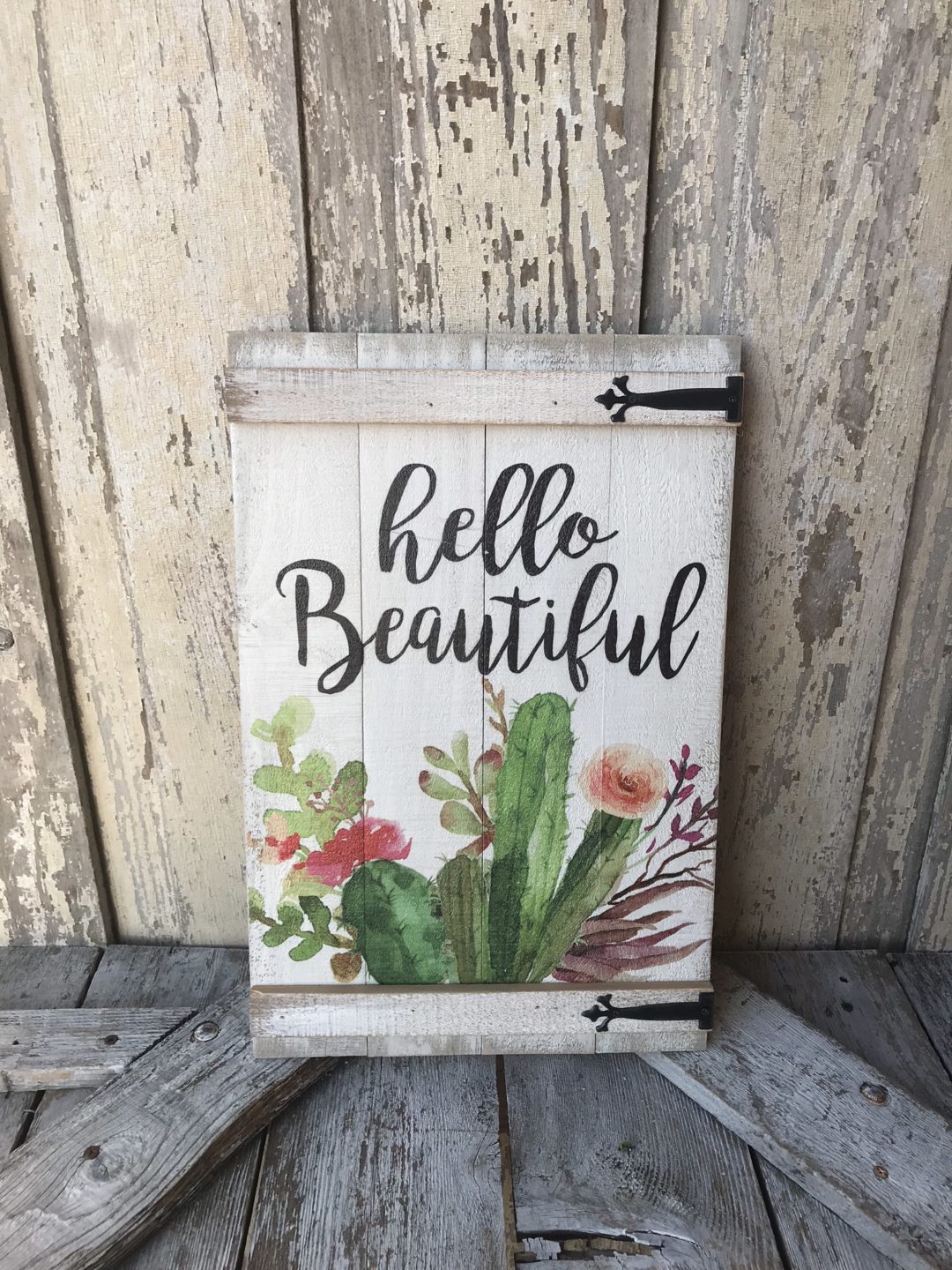 Hello Beautiful Wall Sign - Kelea's Florals