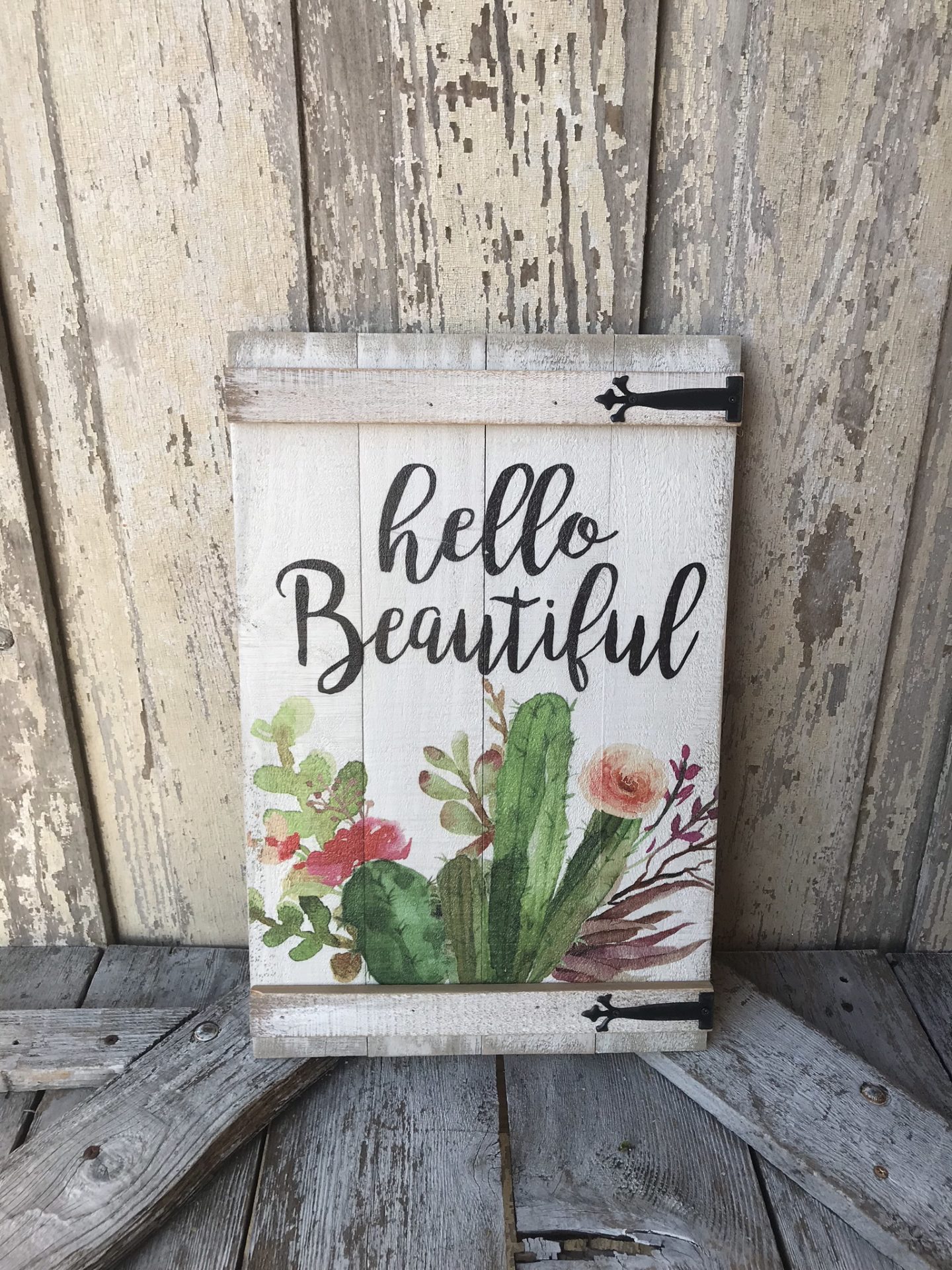 Hello Beautiful Wall Sign - Kelea's Florals