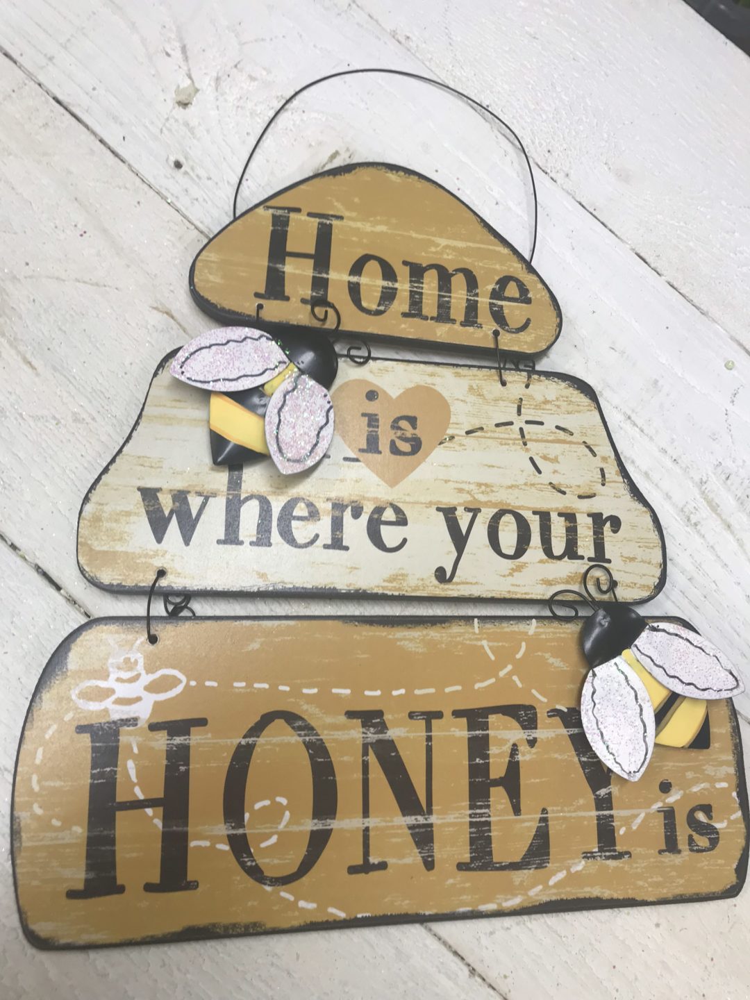 Bee Hive Shape Sign - Kelea's Florals