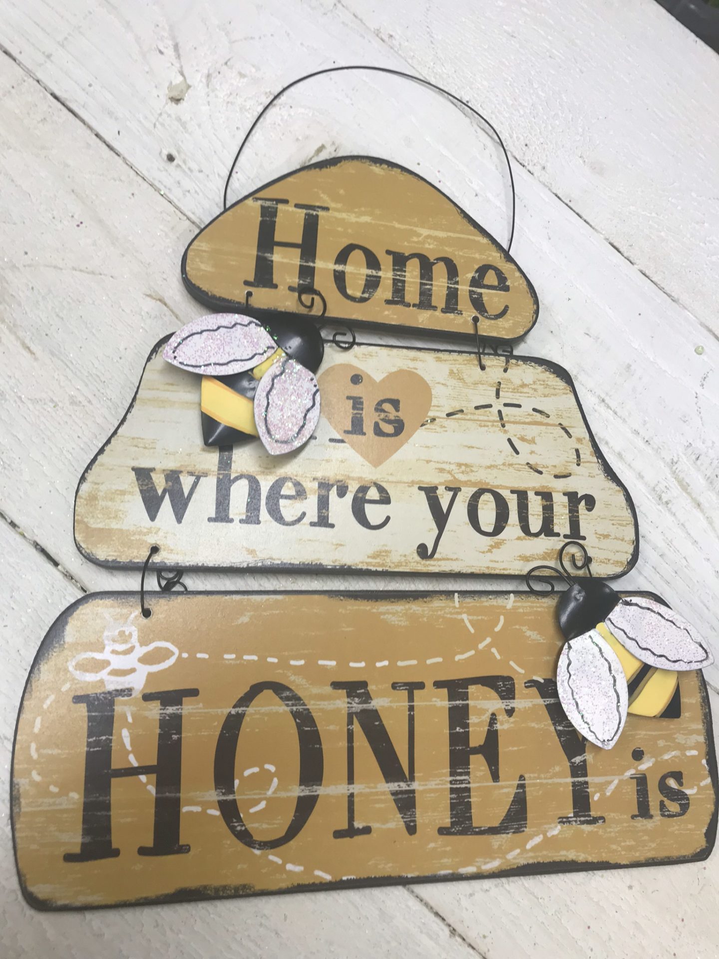 Bee Hive Shape Sign - Kelea's Florals