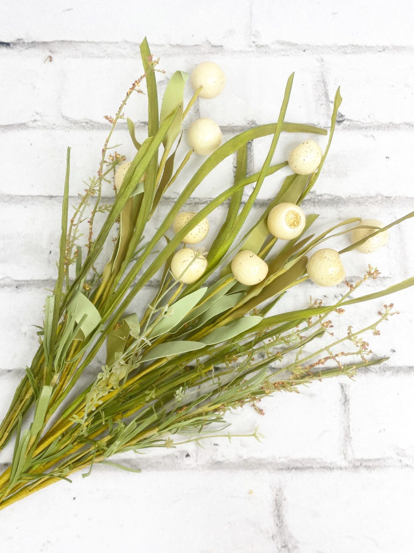 Cream Fall Berry Bush - Kelea's Florals