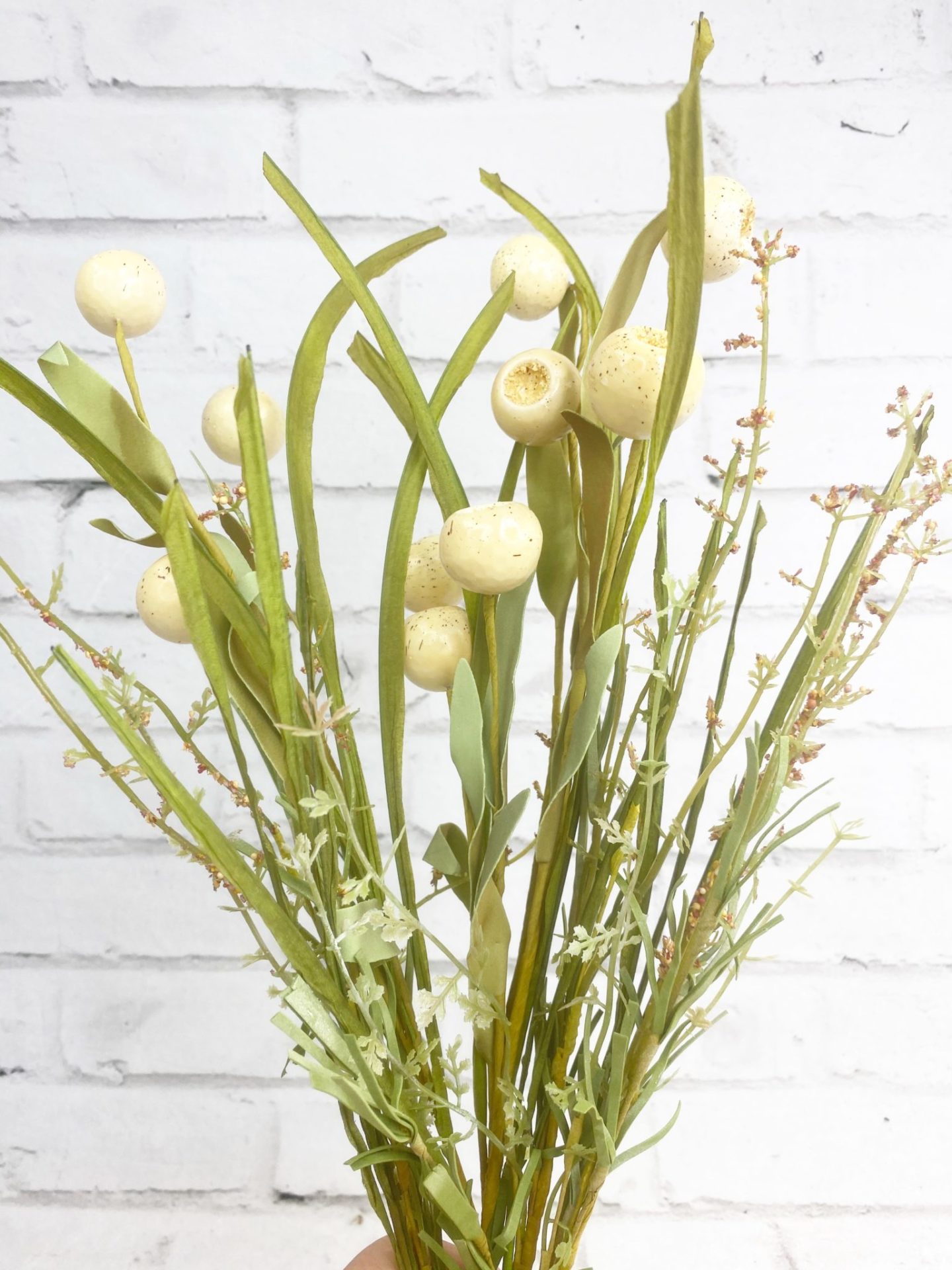 Cream Fall Berry Bush - Kelea's Florals