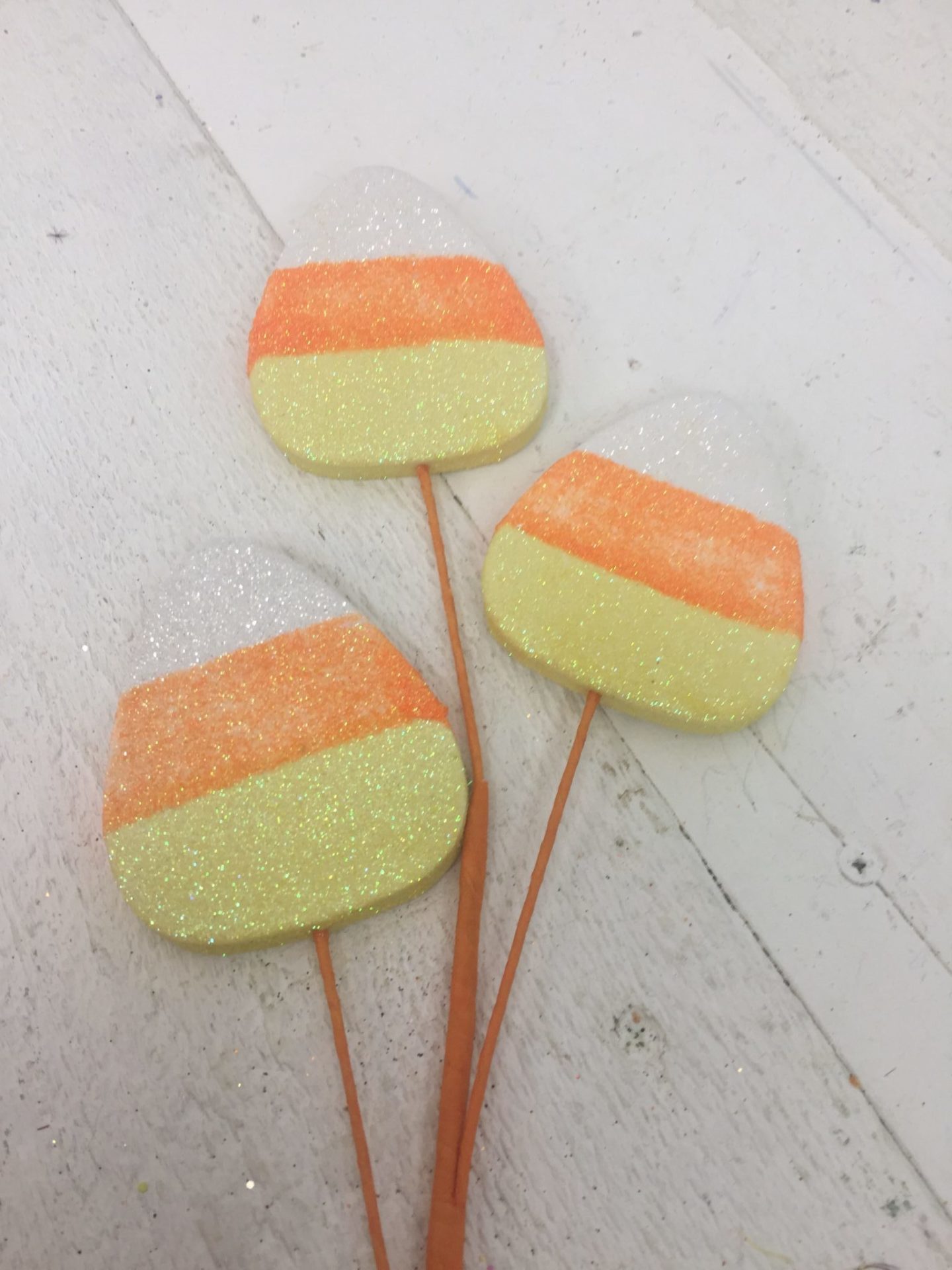 Small Candy Corn Pick - Kelea's Florals