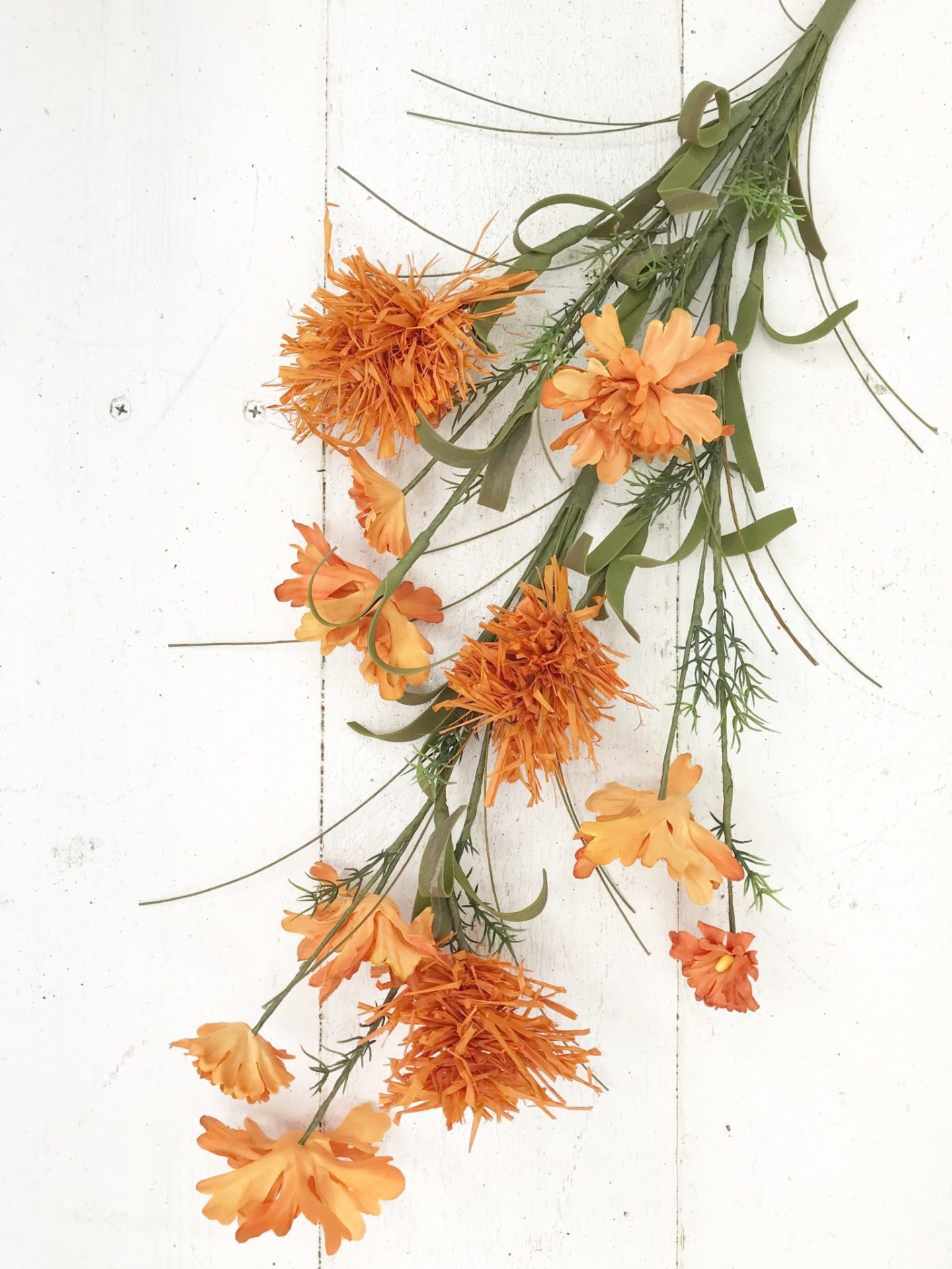 Orange Fall wild flower Stem - Kelea's Florals