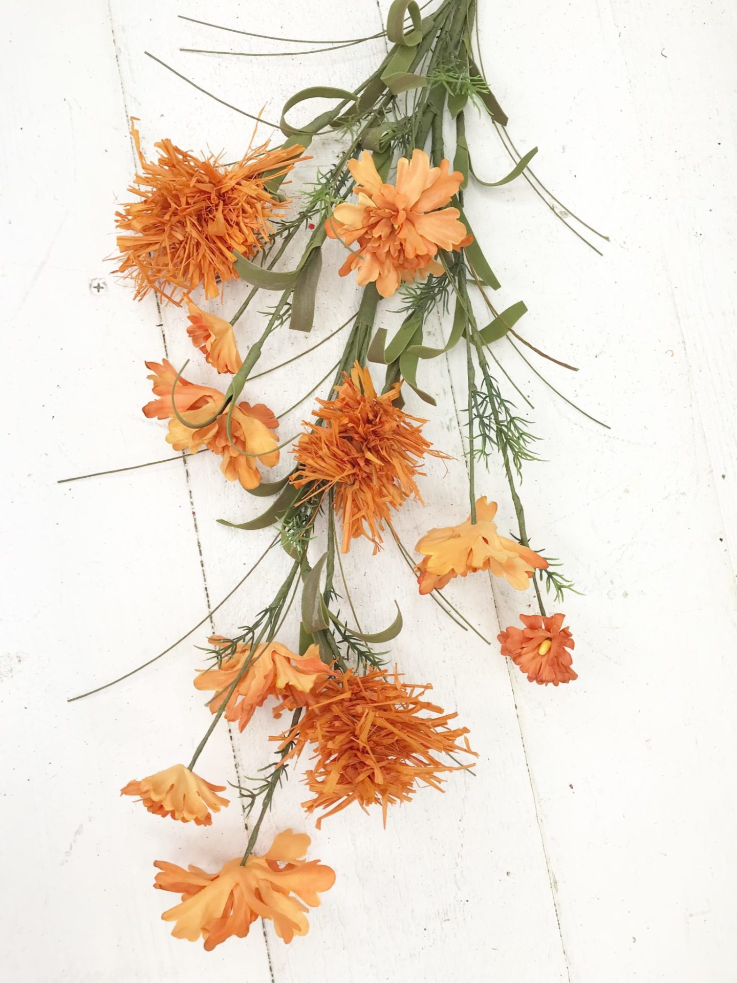 Orange Fall wild flower Stem - Kelea's Florals