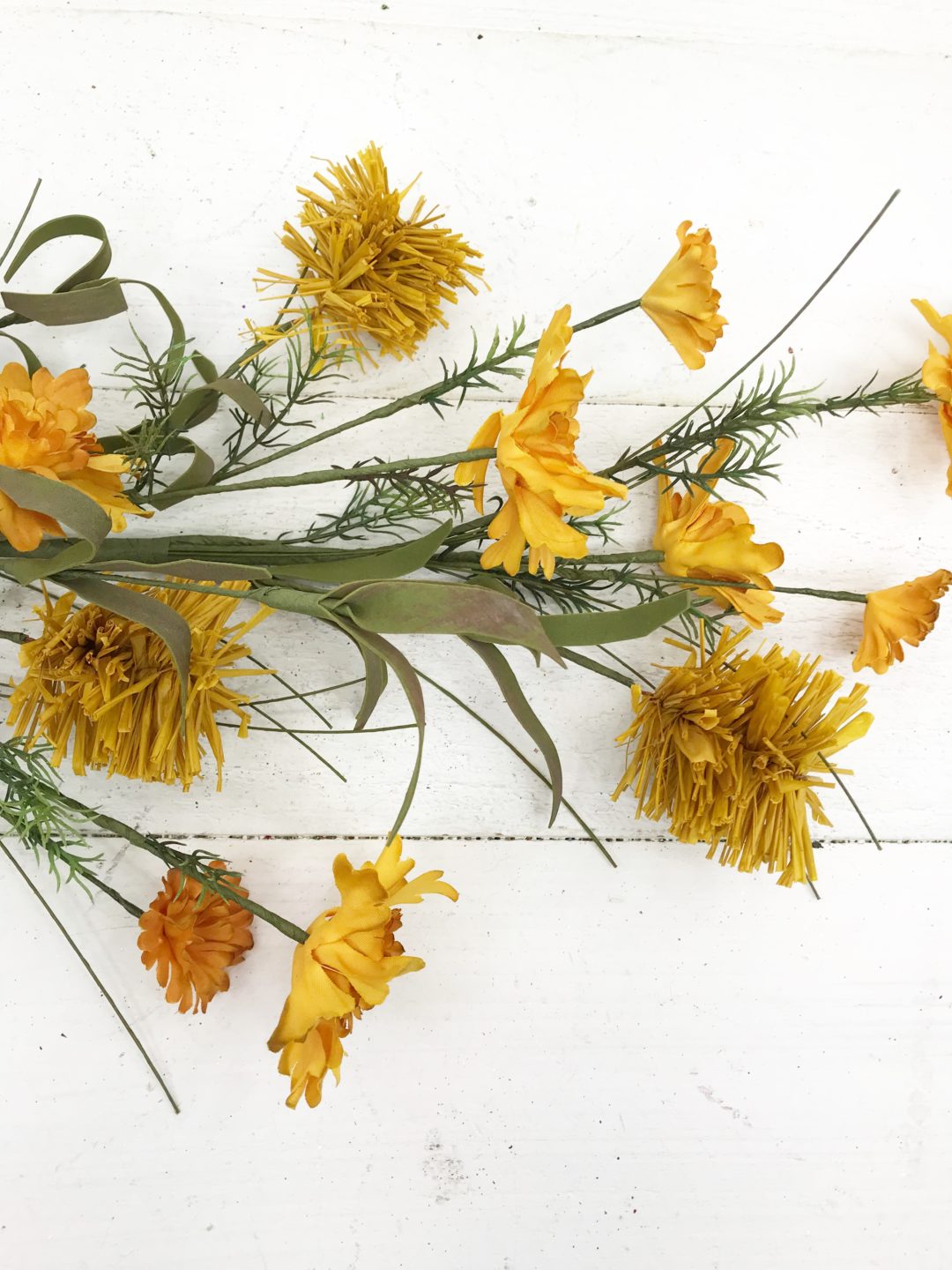 Muster Yellow Fall wild flower Stem - Kelea's Florals