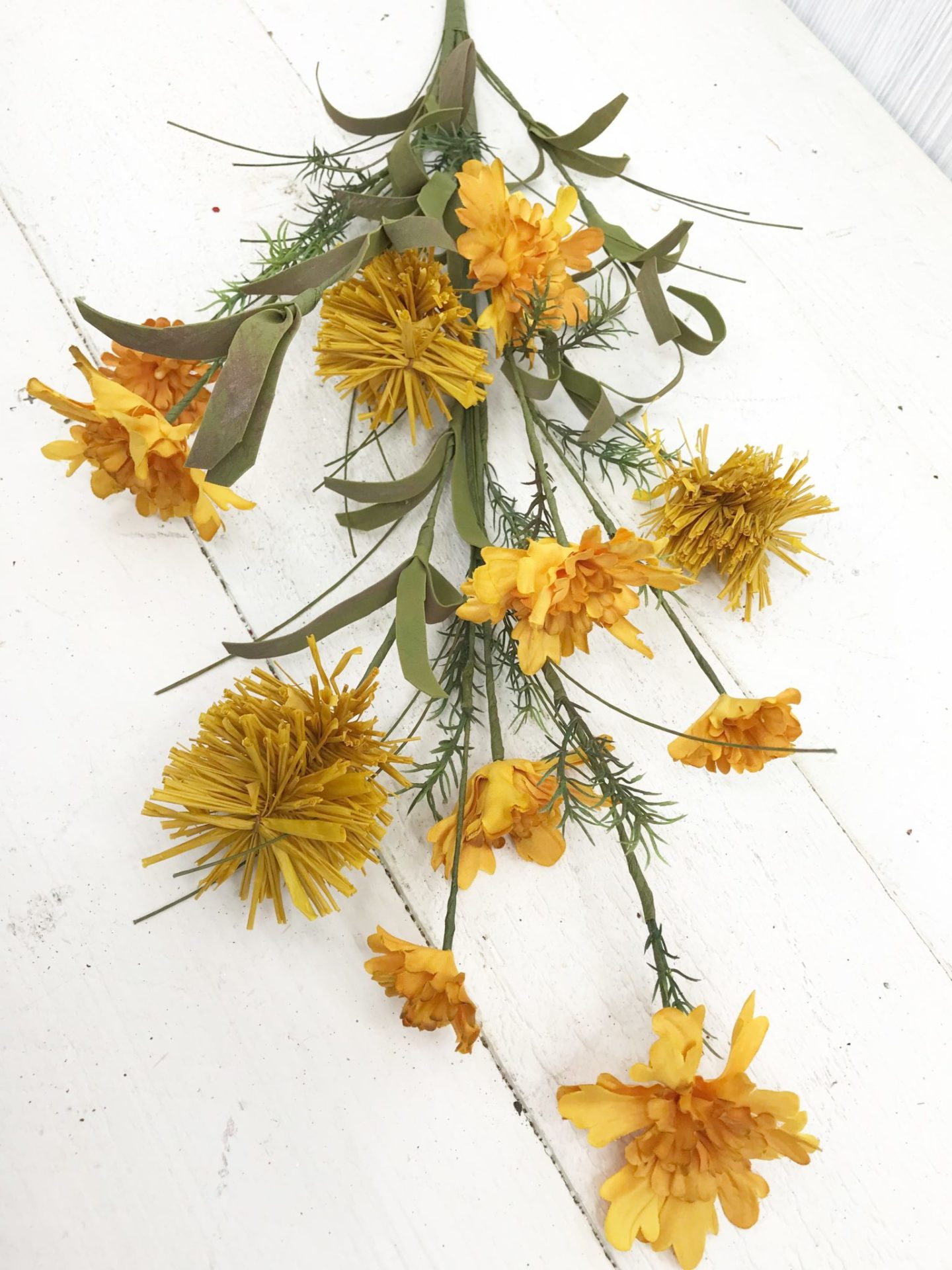 Muster Yellow Fall wild flower Stem - Kelea's Florals
