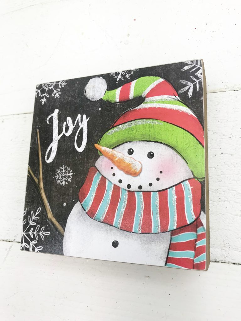 Joy Snowman Sign - Kelea's Florals