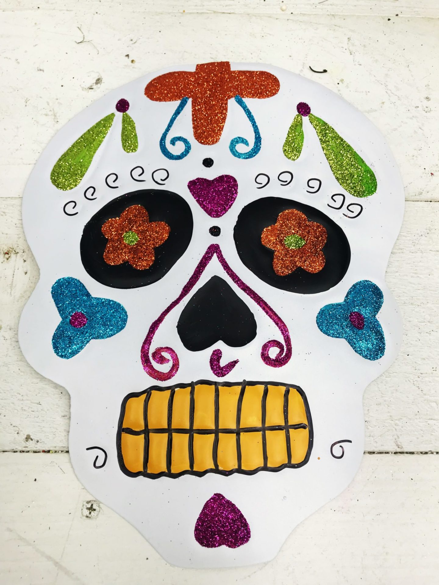Sugar Skull Sign for Wreaths - Kelea's Florals