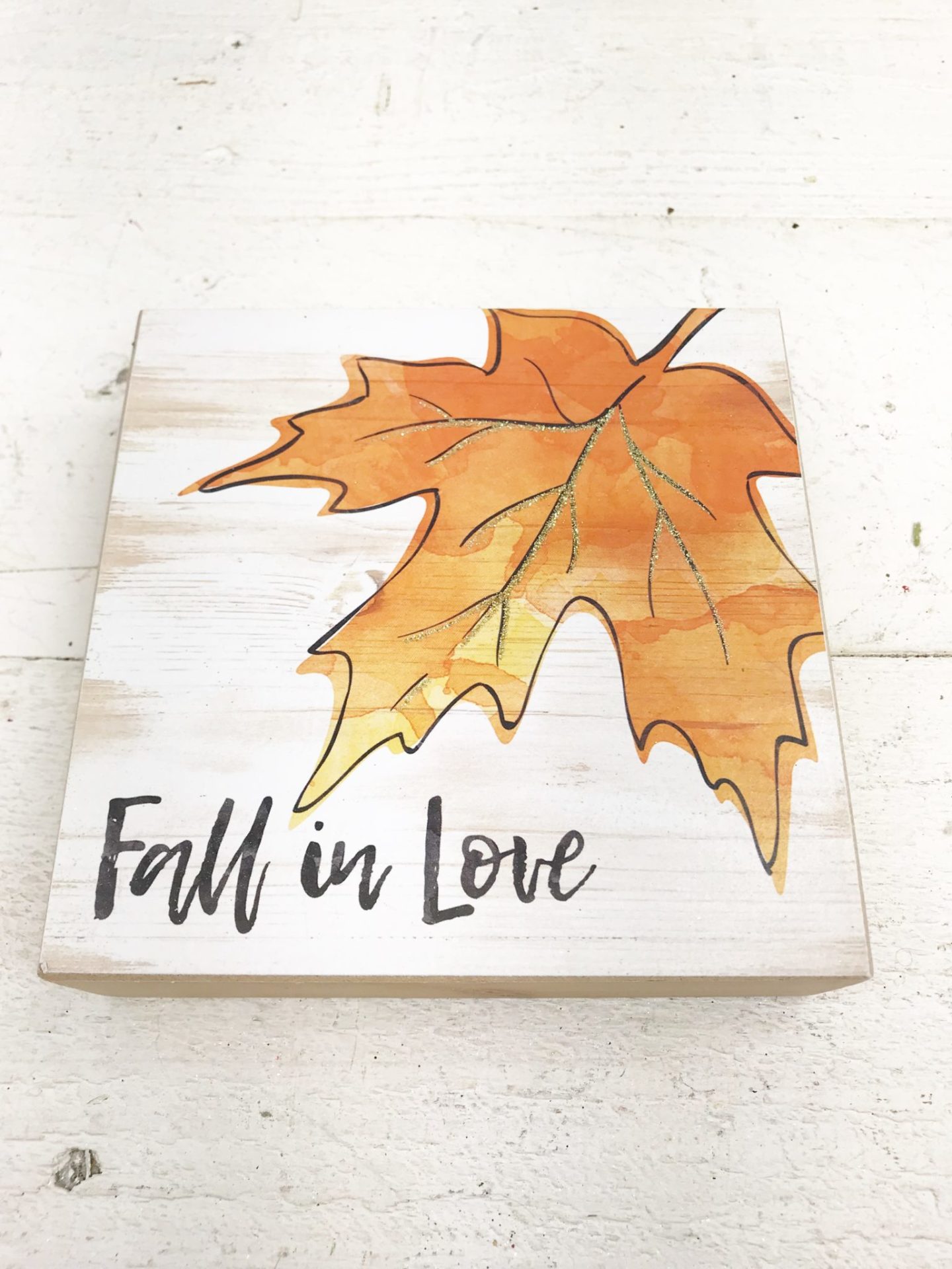 Fall in Love wooden Fall Sign - Kelea's Florals