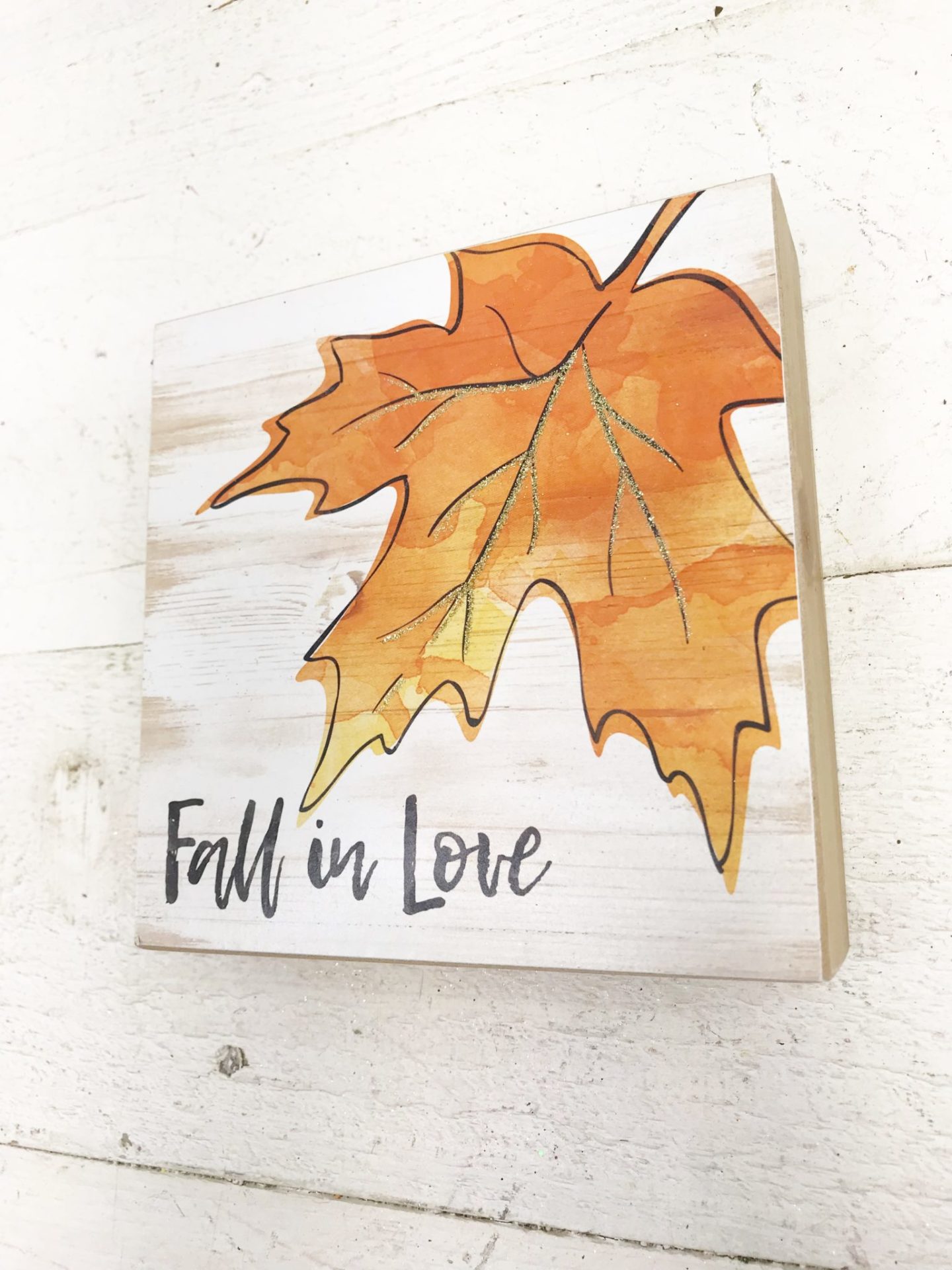 Fall in Love wooden Fall Sign - Kelea's Florals