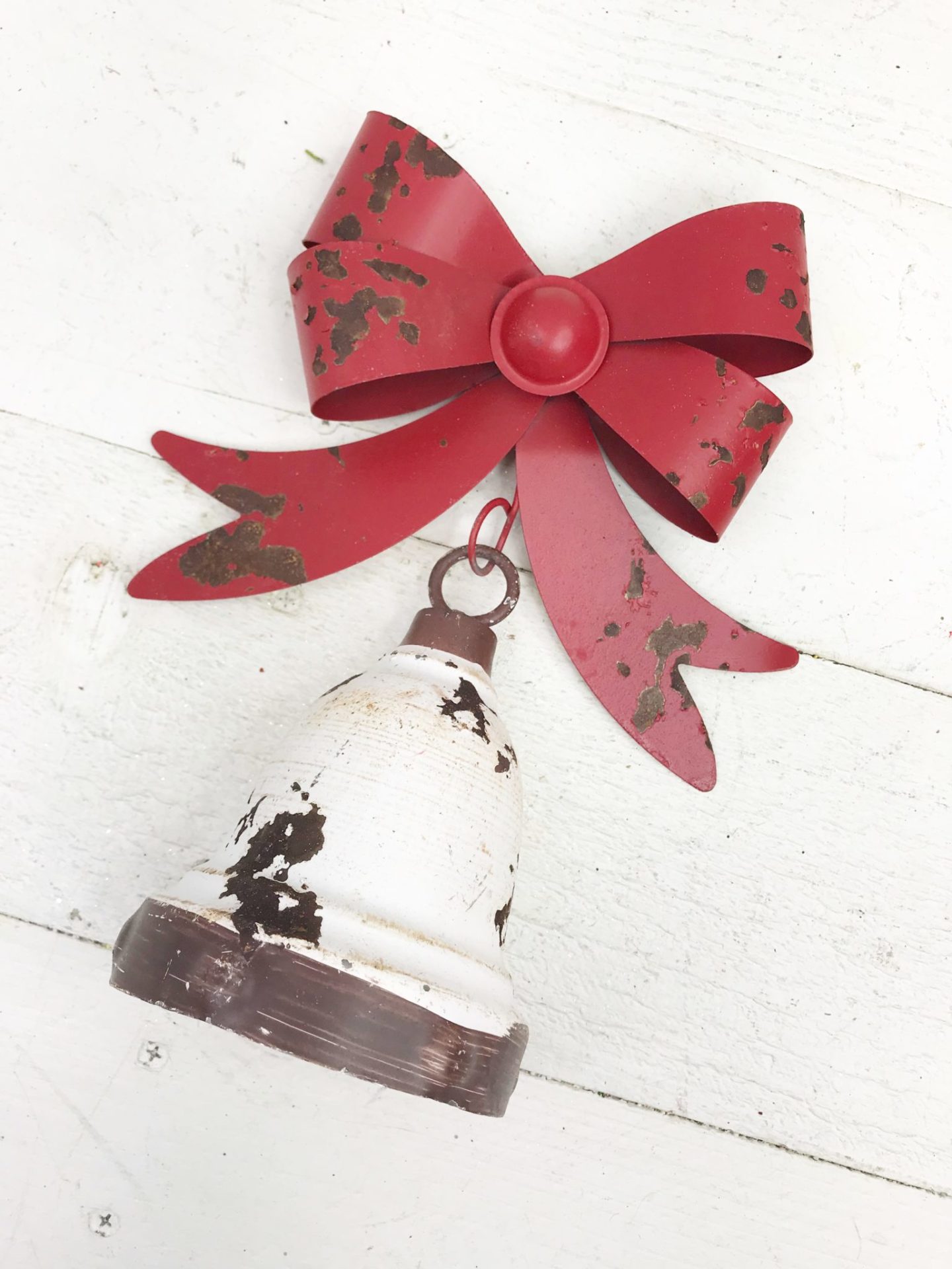 Metal Weathered Christmas Bell - Kelea's Florals