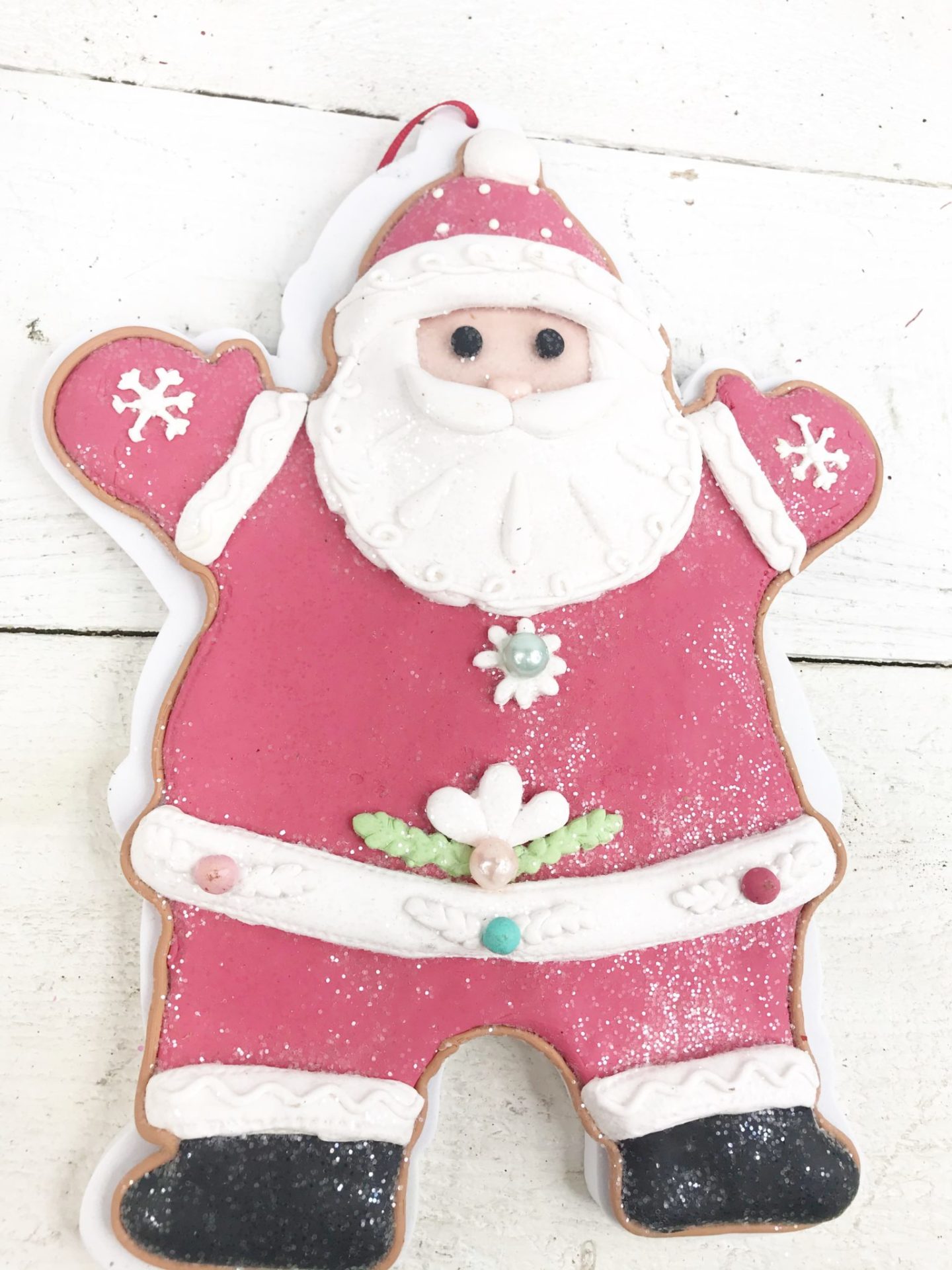 Christmas Santa Fake Cookie - Kelea's Florals