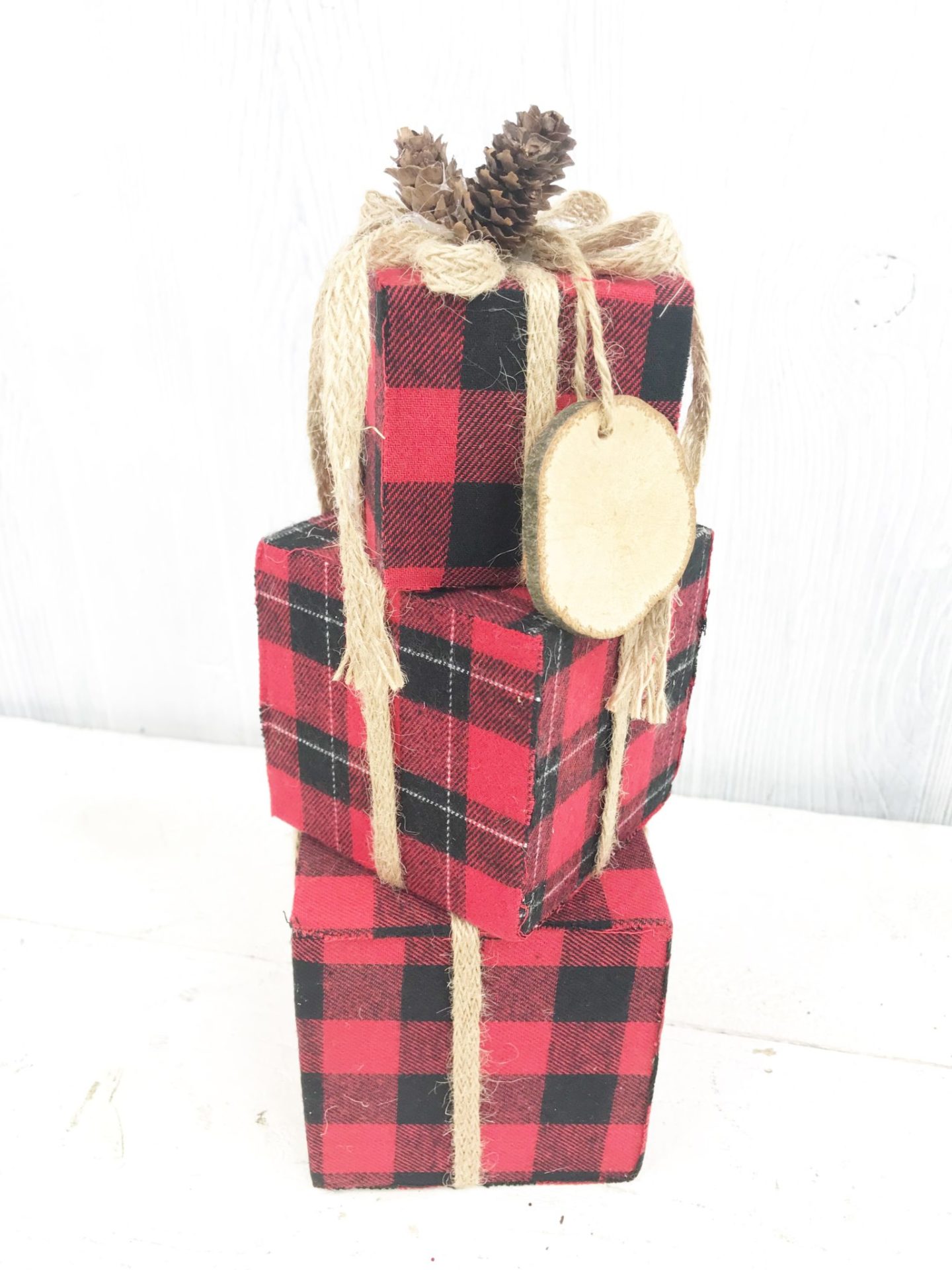 3 stacked Plaid Presents - Kelea's Florals