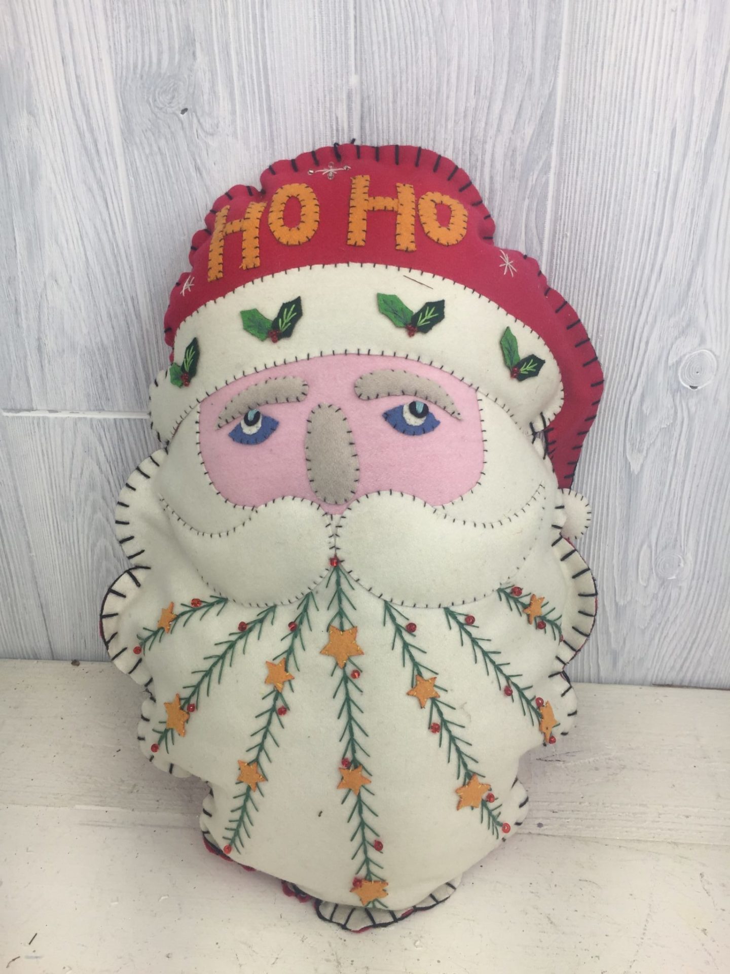 Hand Made Santa Claus Plush Head - Kelea's Florals
