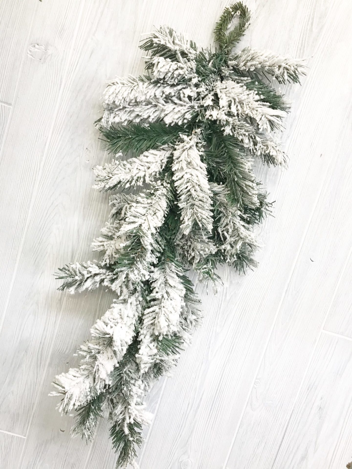 Flocked Kirkwood Pine Swag - Kelea's Florals