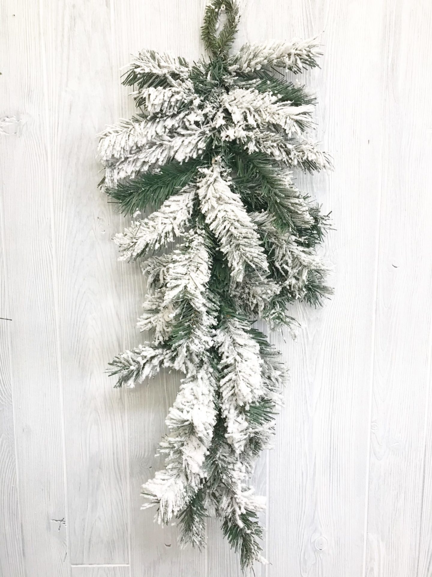 Flocked Kirkwood Pine Swag - Kelea's Florals