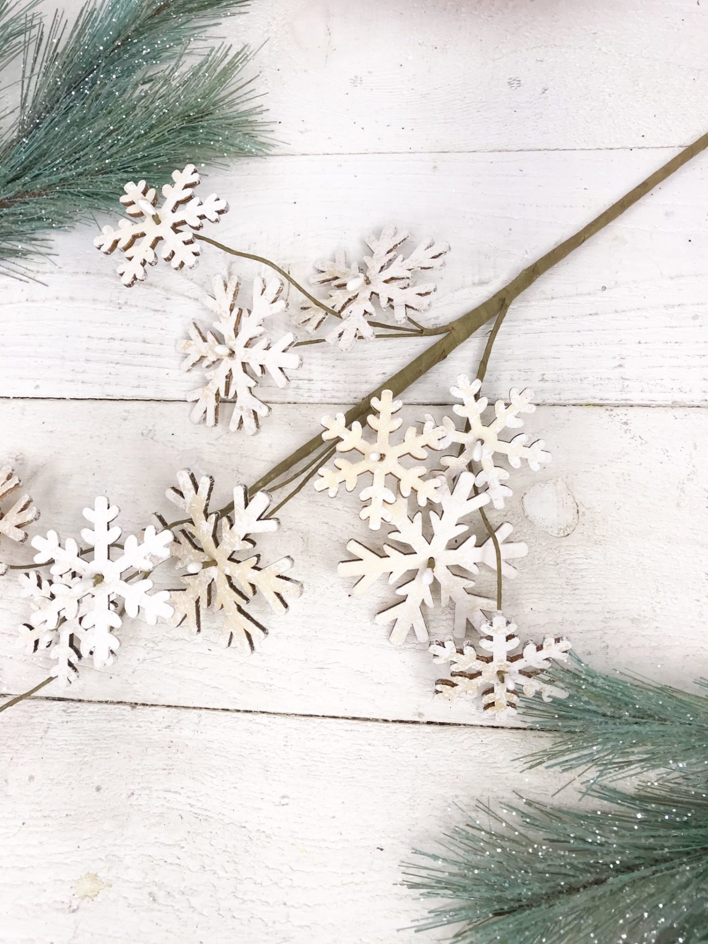 Wooden Snowflake Stem - Kelea's Florals