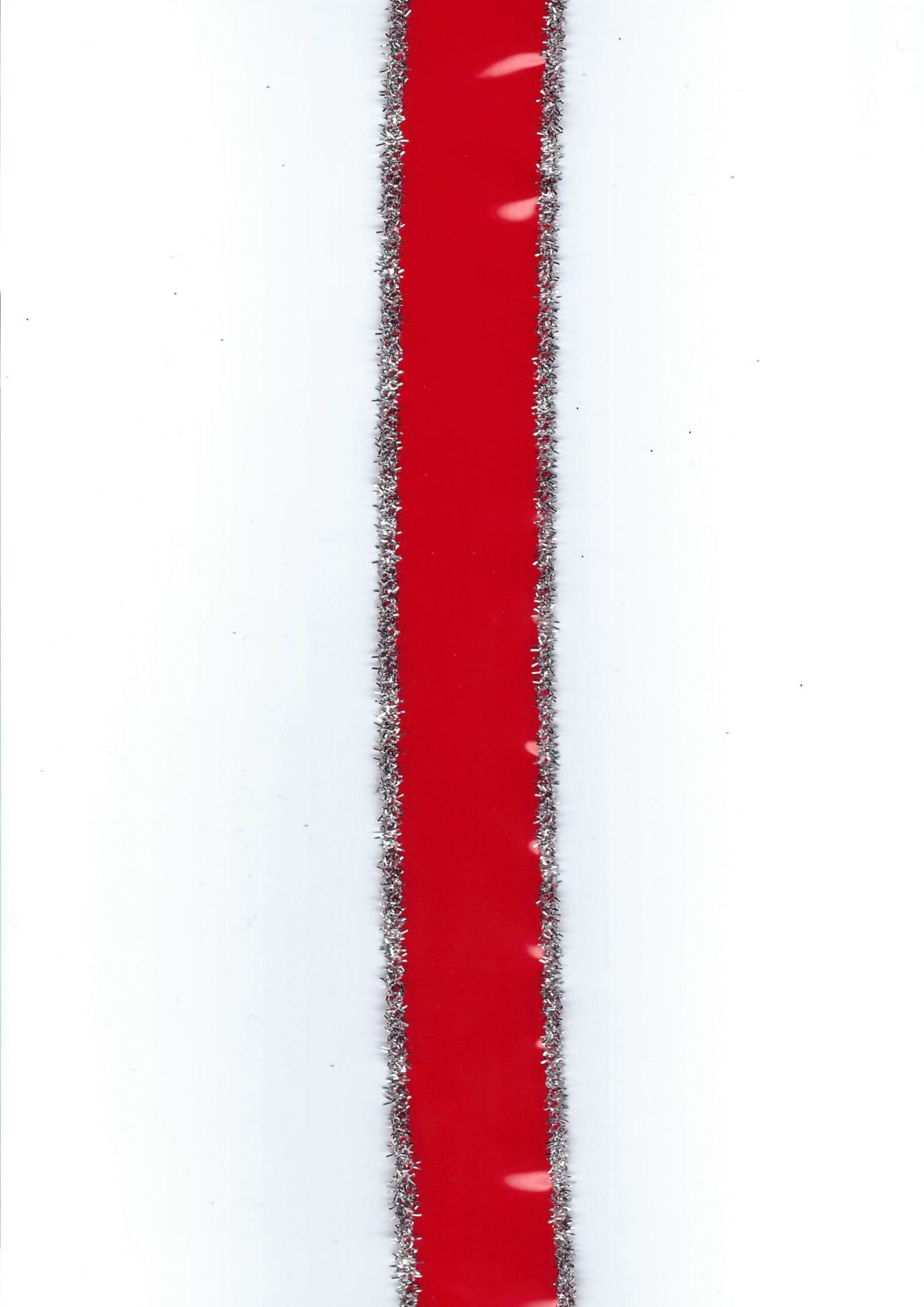 1.5" Red Jelly Ribbon with Tinsel Edges on 10 Yard Roll - Kelea's Florals