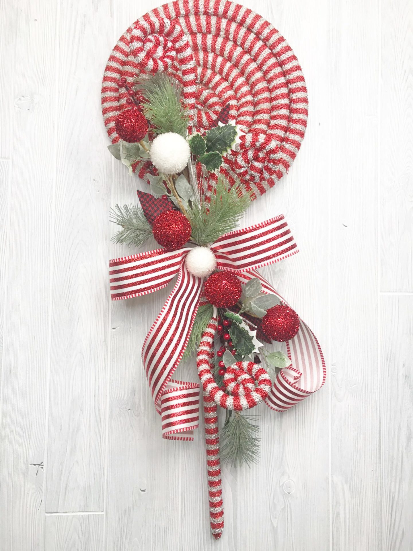 Christmas Red and Silver Lollipop Kit - Kelea's Florals