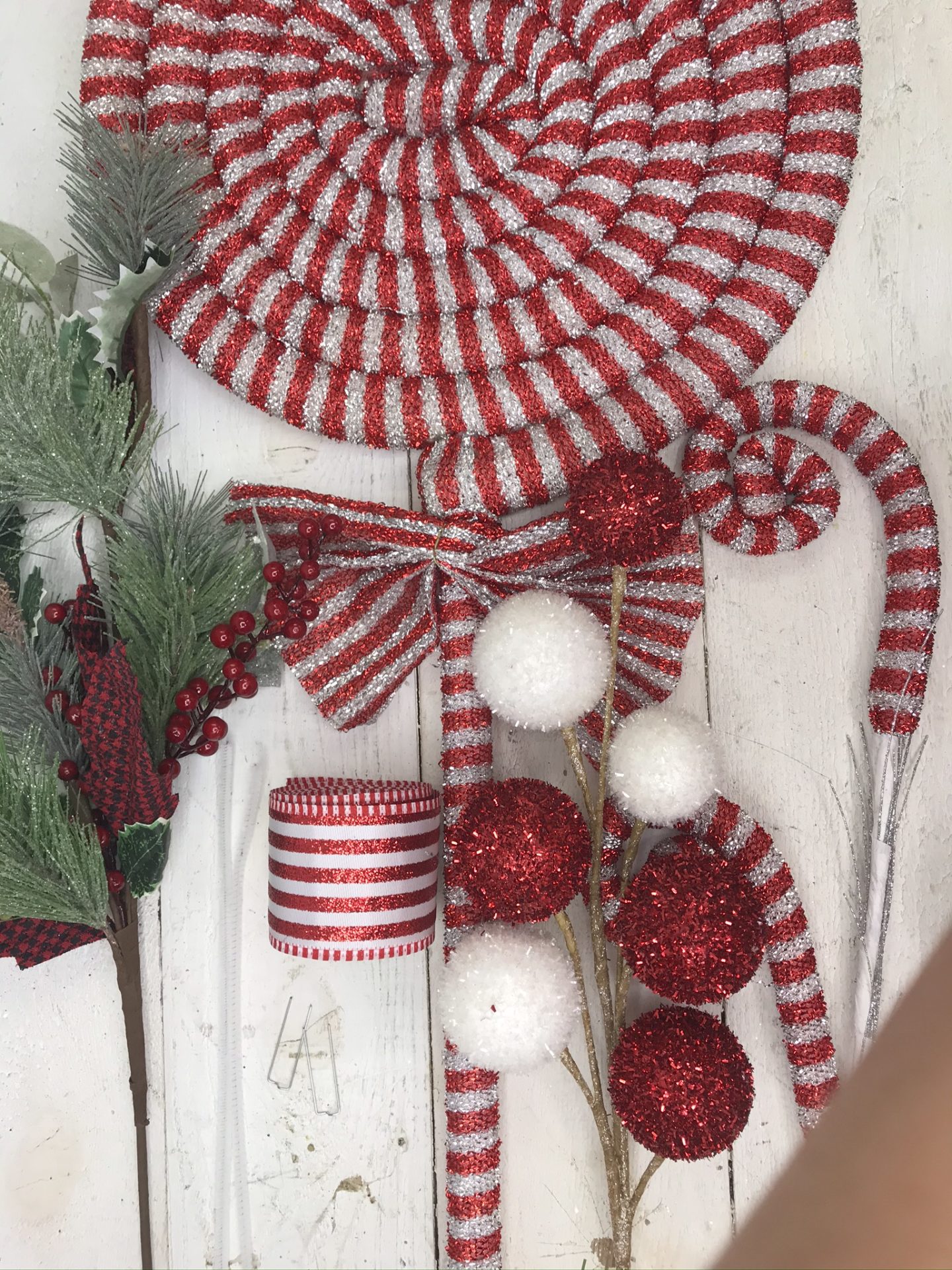 Christmas Red and Silver Lollipop Kit - Kelea's Florals