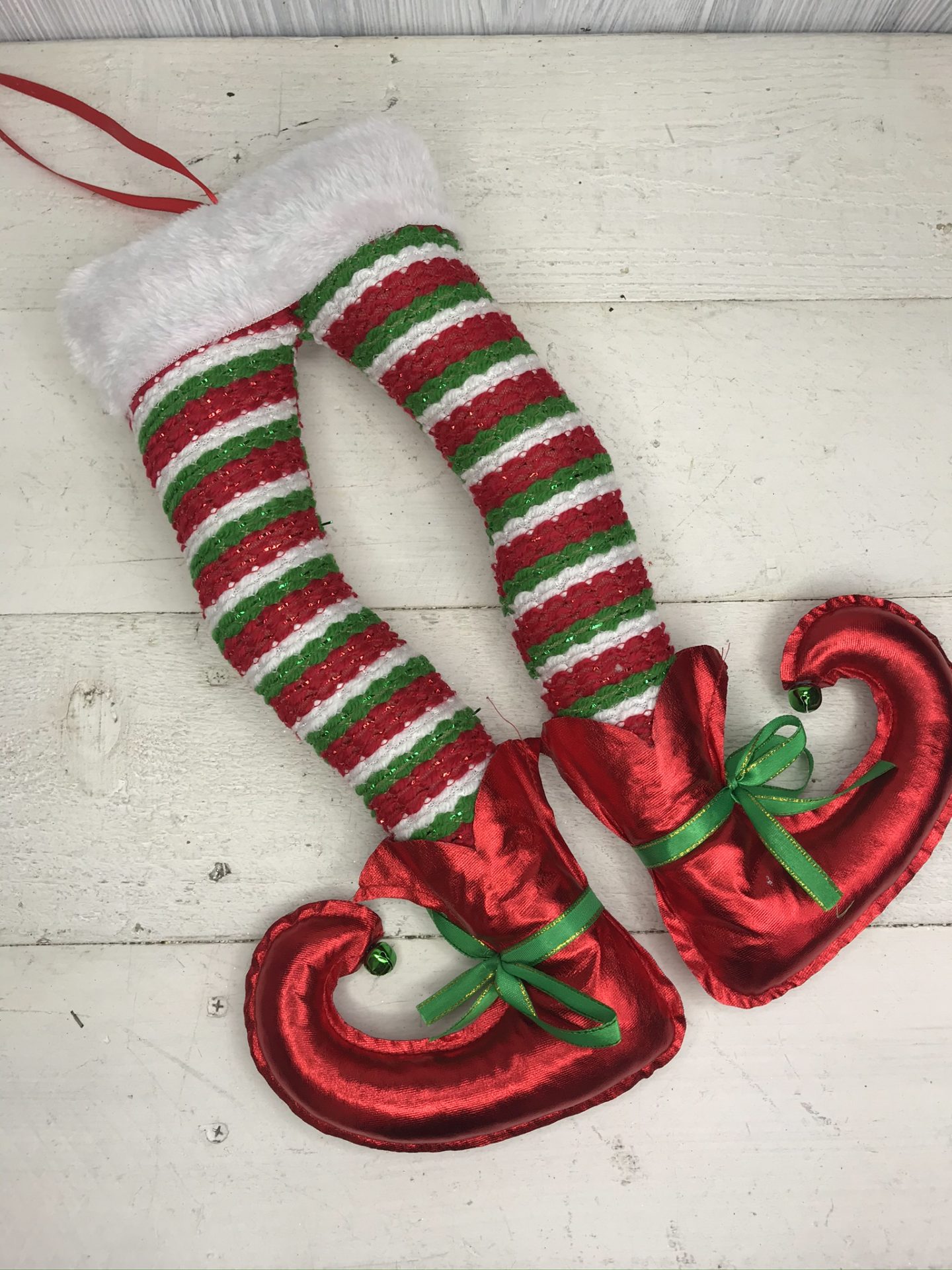 Red White and Green Elf Legs - Kelea's Florals