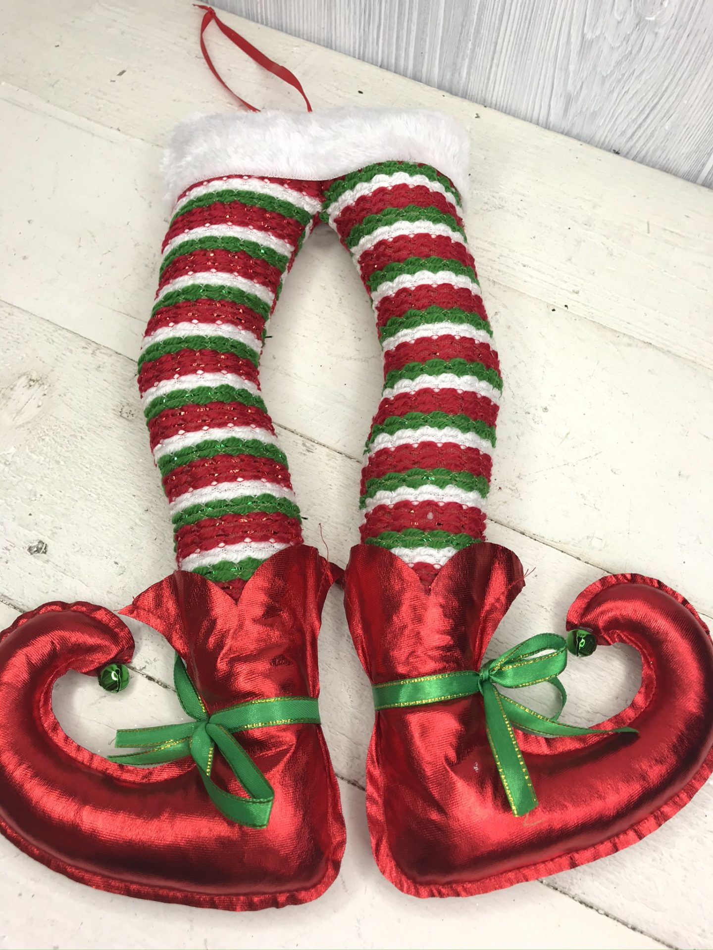 Red White and Green Elf Legs - Kelea's Florals