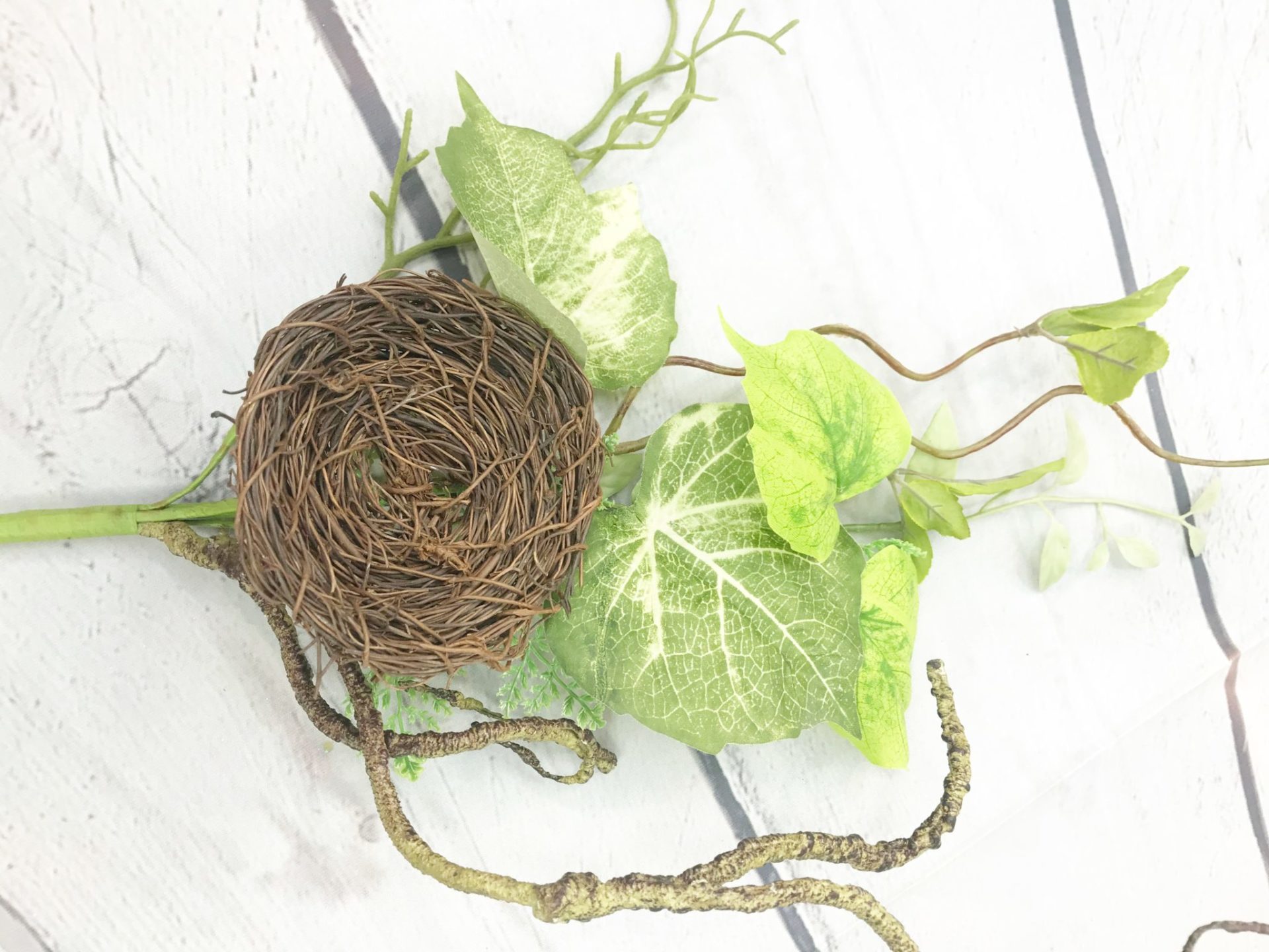 Medium Bird Nest Greenery Stem - Kelea's Florals